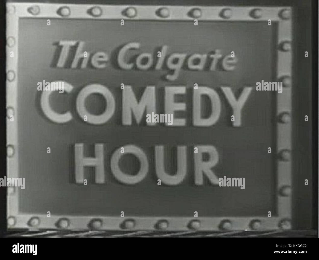 Colgate comedy hour title card Stock Photo - Alamy