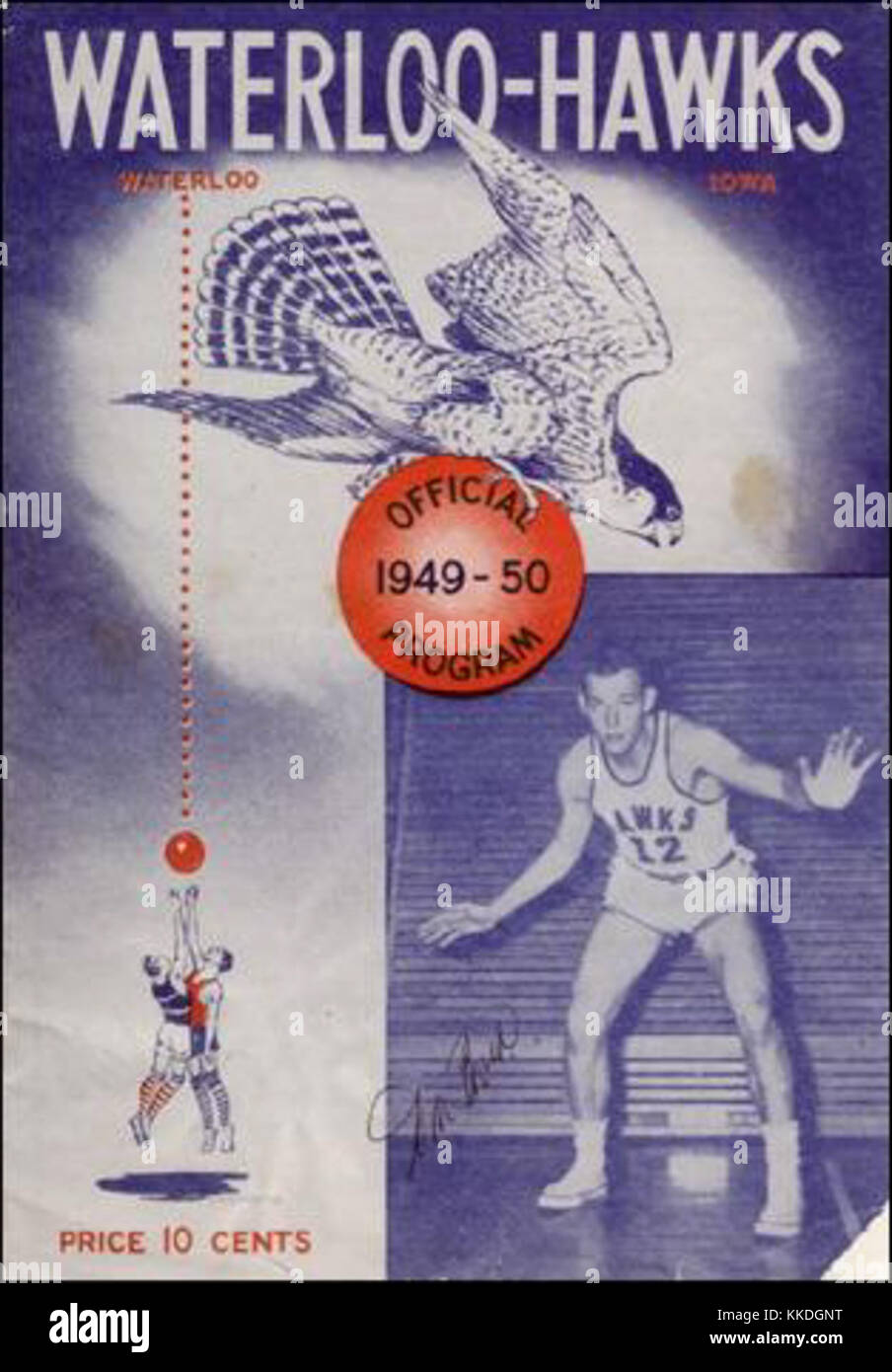 Don Boven Waterloo Hawks Program Stock Photo - Alamy