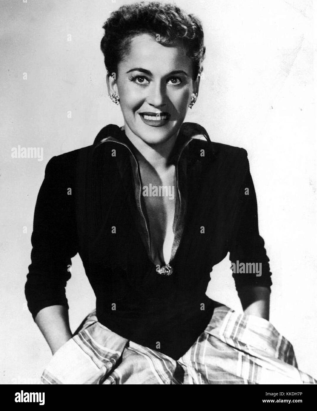 Georgia Gibbs, an American singer, is captured in a 1951 photograph ...
