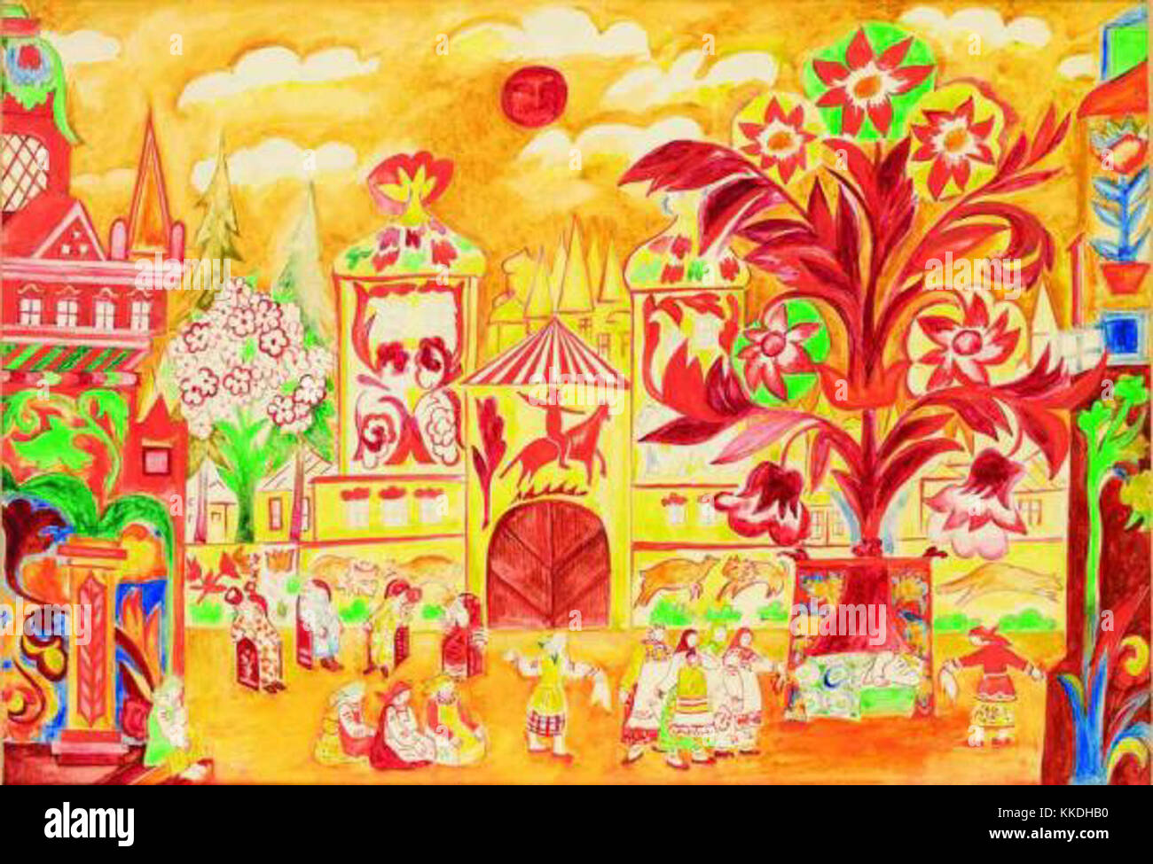 Golden cockerel goncharova hi-res stock photography and images - Alamy