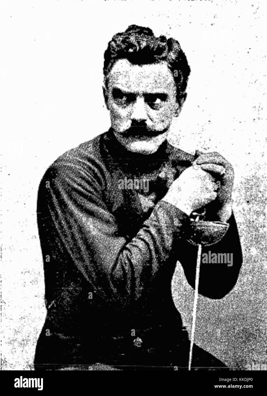 Fencing coach sport Black and White Stock Photos & Images - Alamy