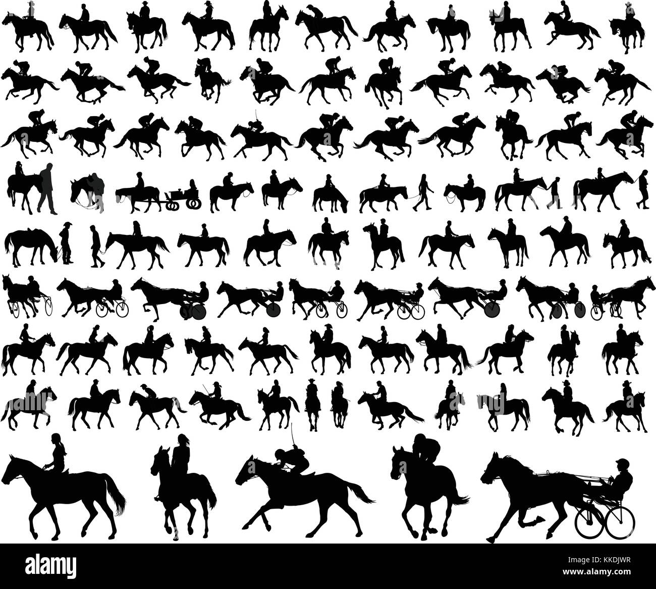 Horse woman ranch Stock Vector Images - Alamy