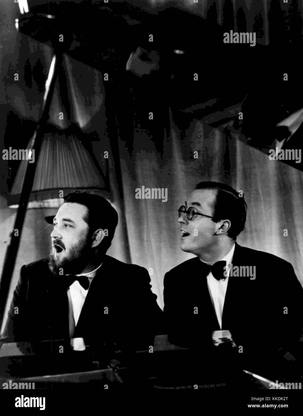 Michael Flanders and Donald Swann 1966 Stock Photo - Alamy