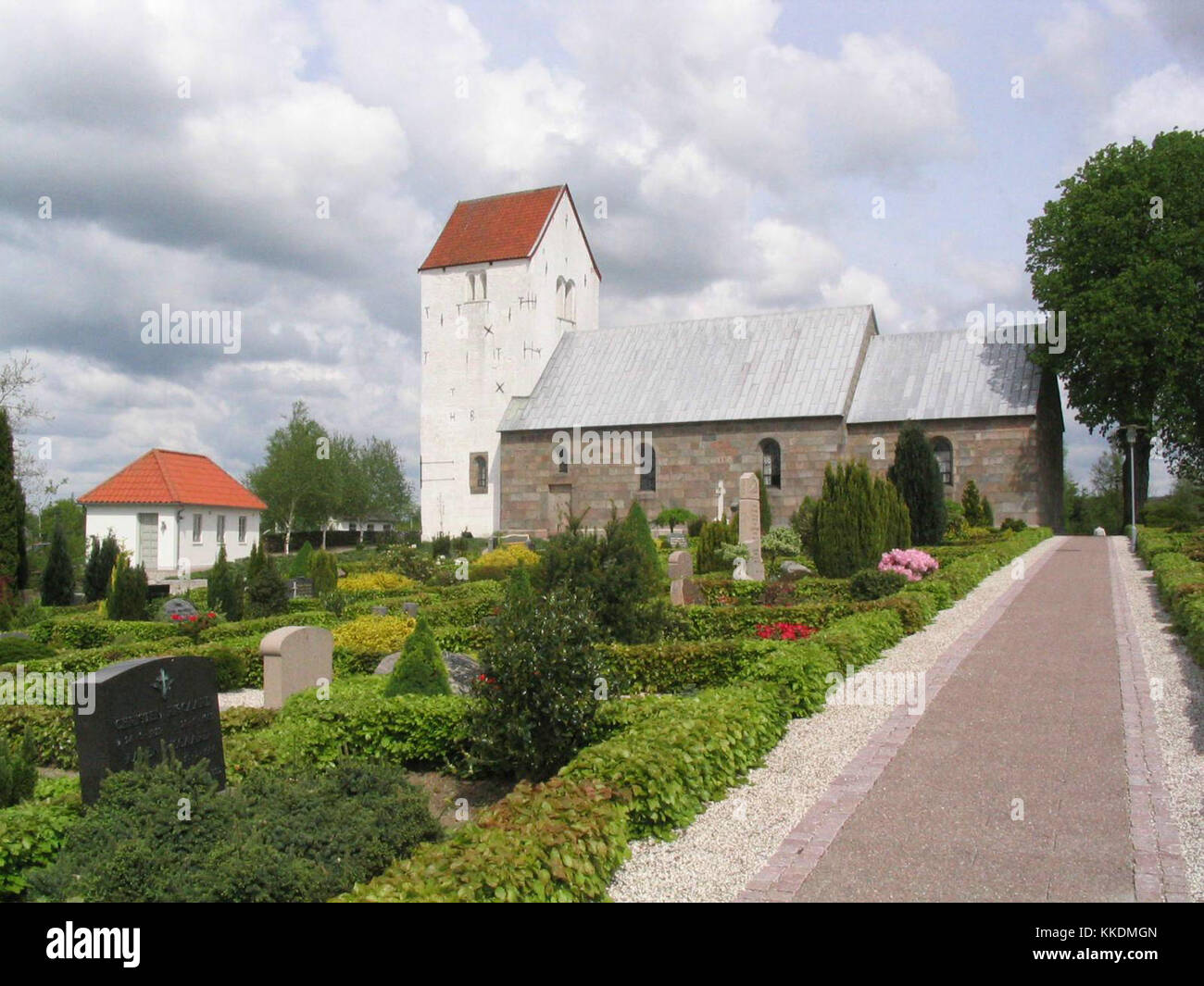 Simested Kirke - 2 Stock Photo - Alamy