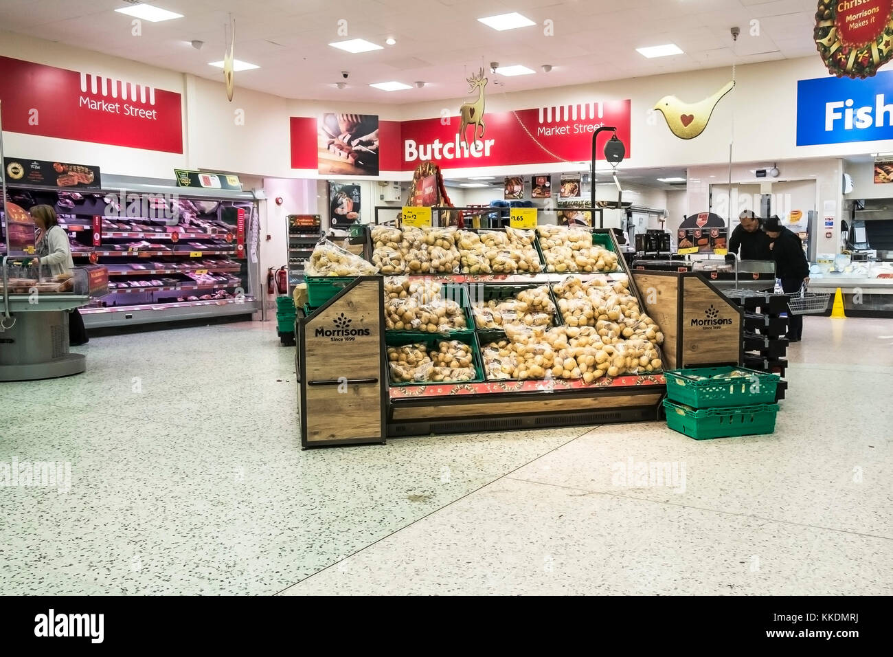 The interior of a Morrissons Supermarket Stock Photo - Alamy