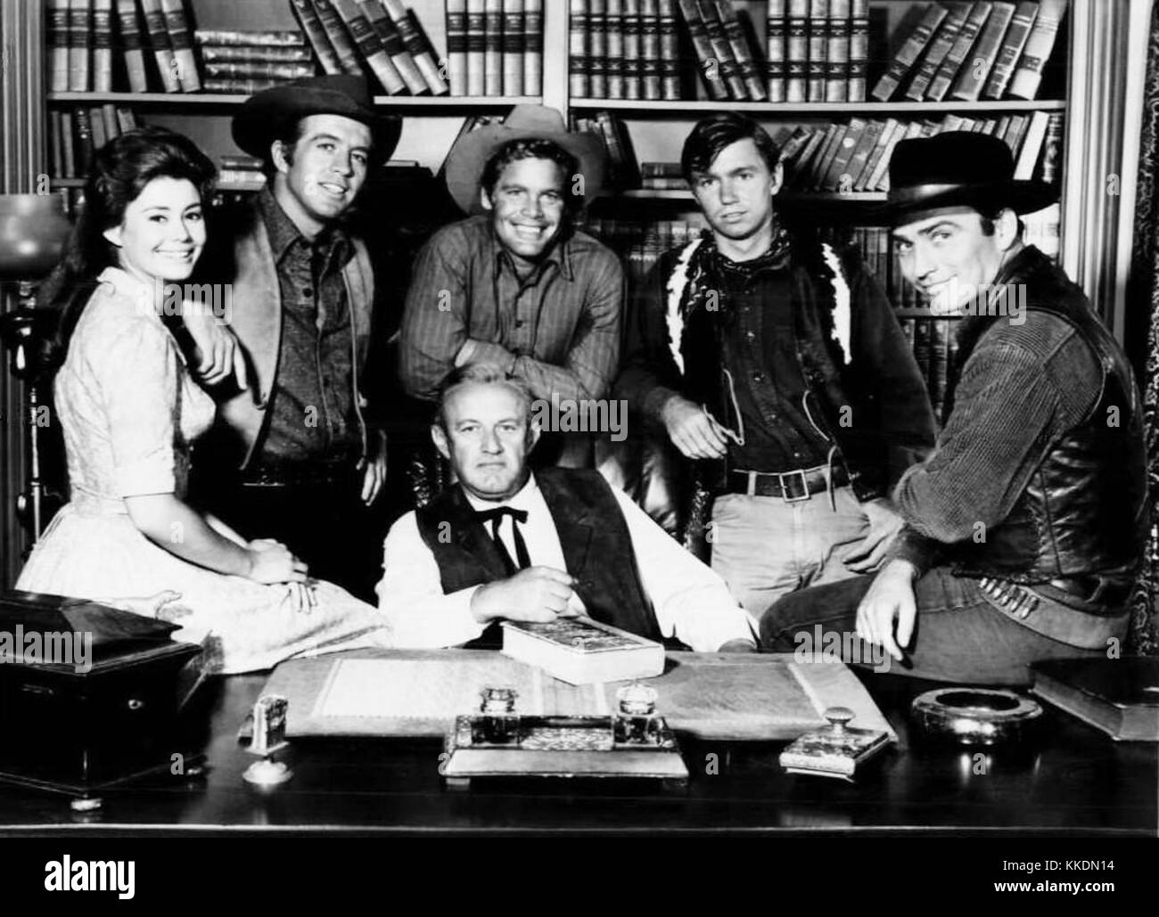 The cast of 'The Virginian,' a popular American Western television ...