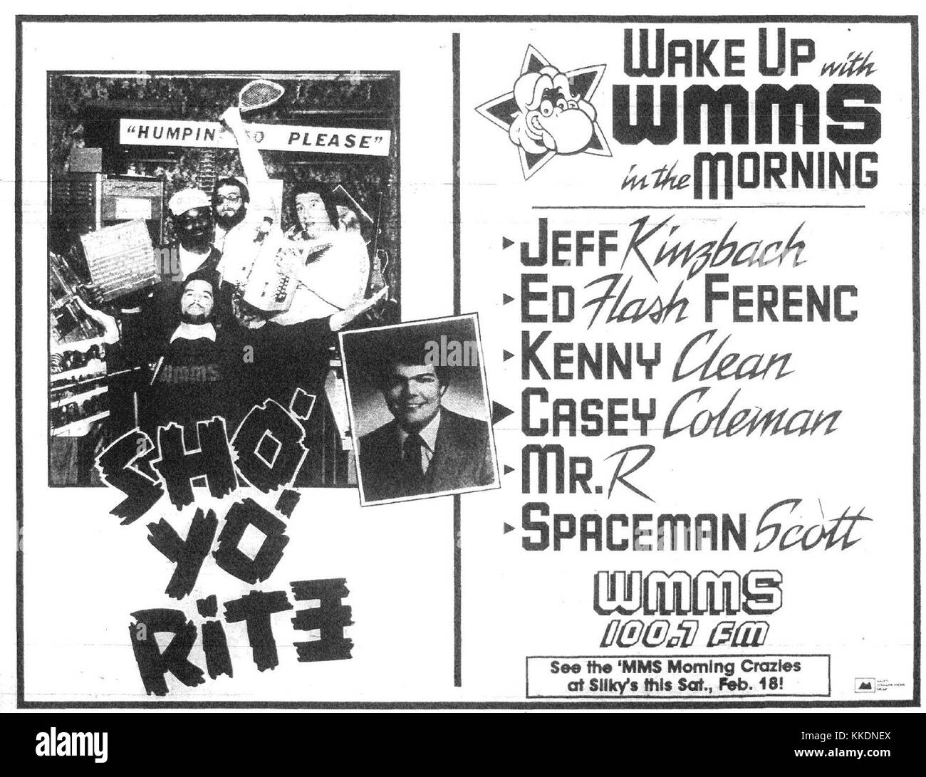 WMMS Morning Ad (Cleveland Scene Stock Photo - Alamy