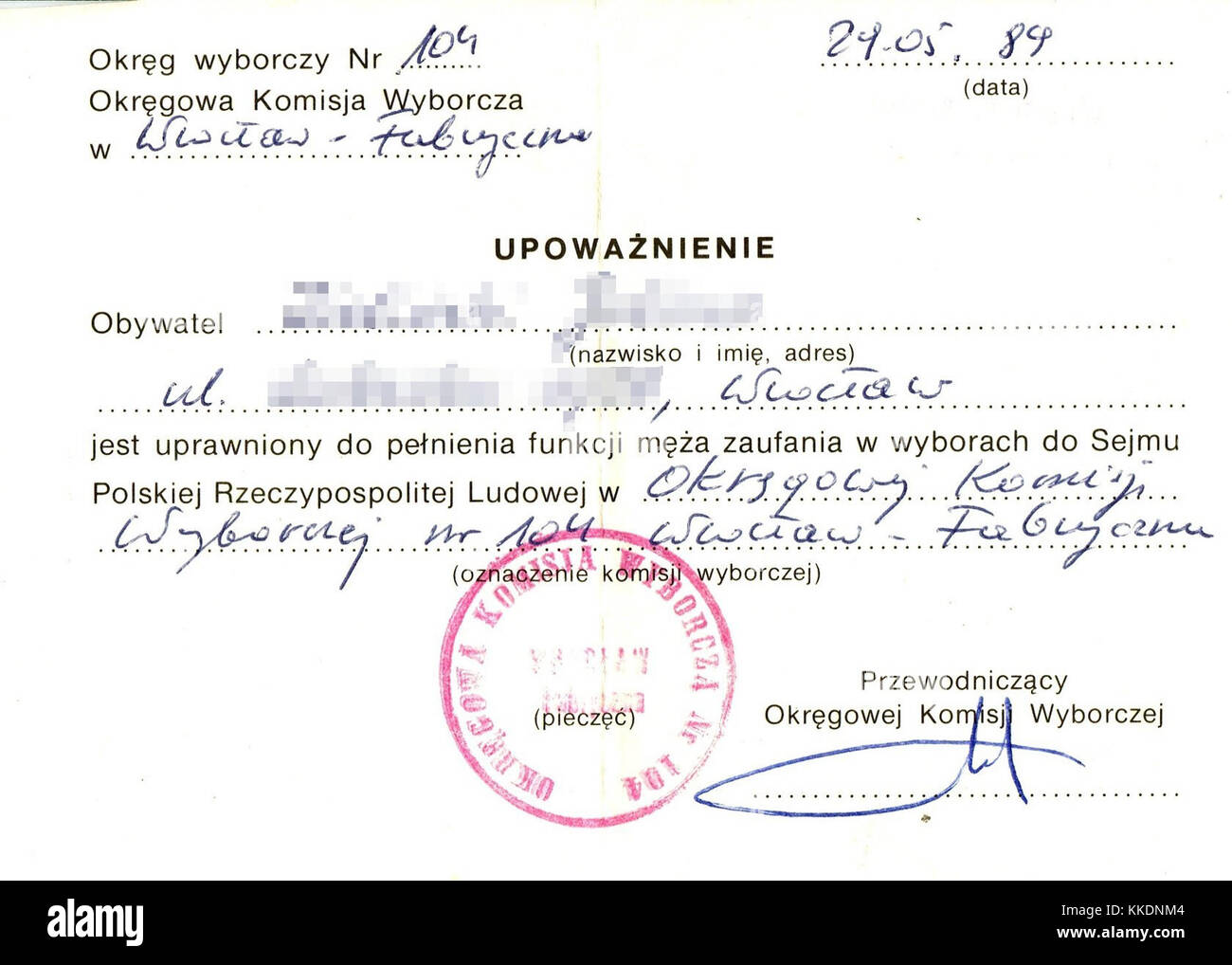 Wybory hi-res stock photography and images - Alamy