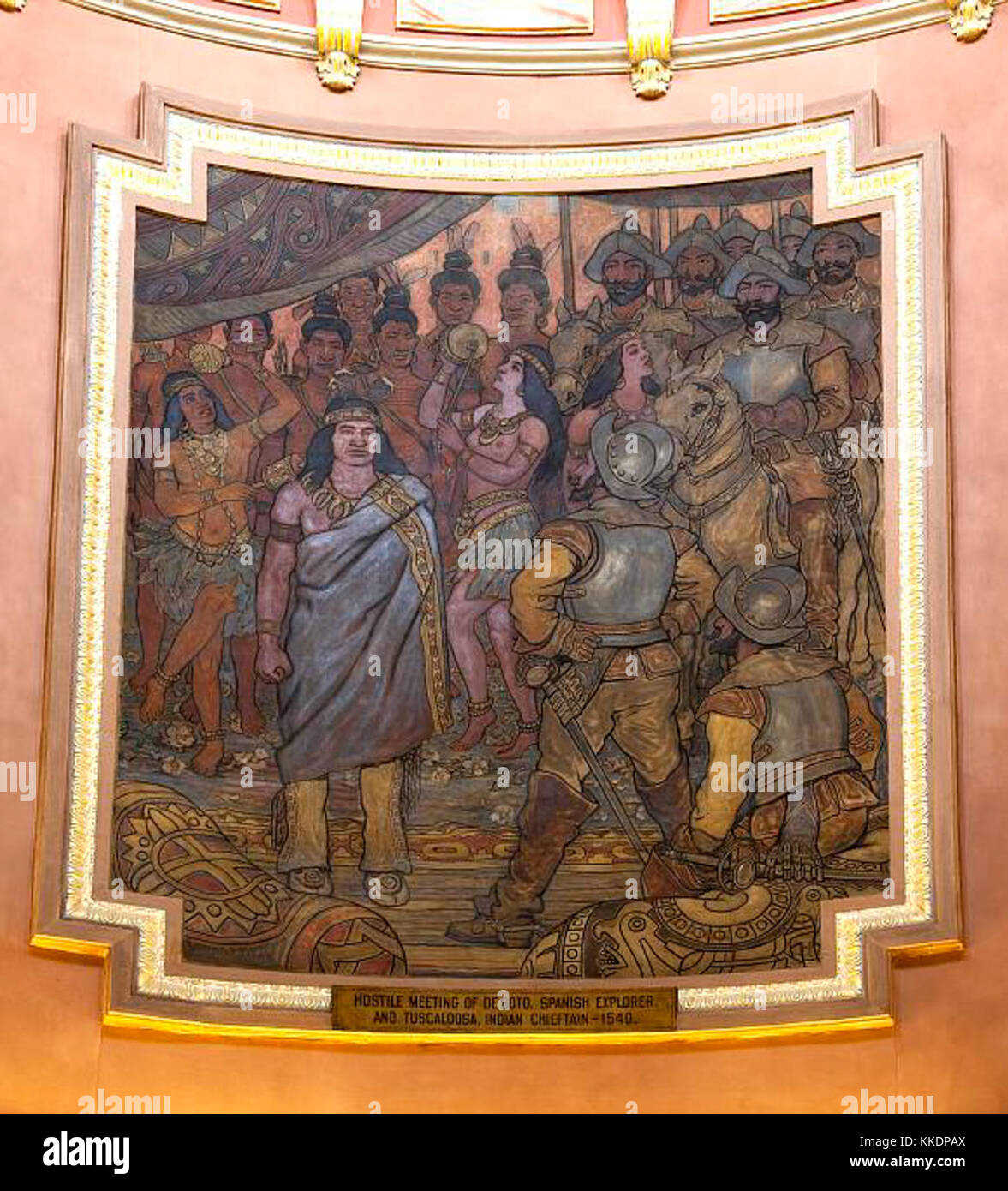 Alabama State Capitol mural 01 Stock Photo - Alamy