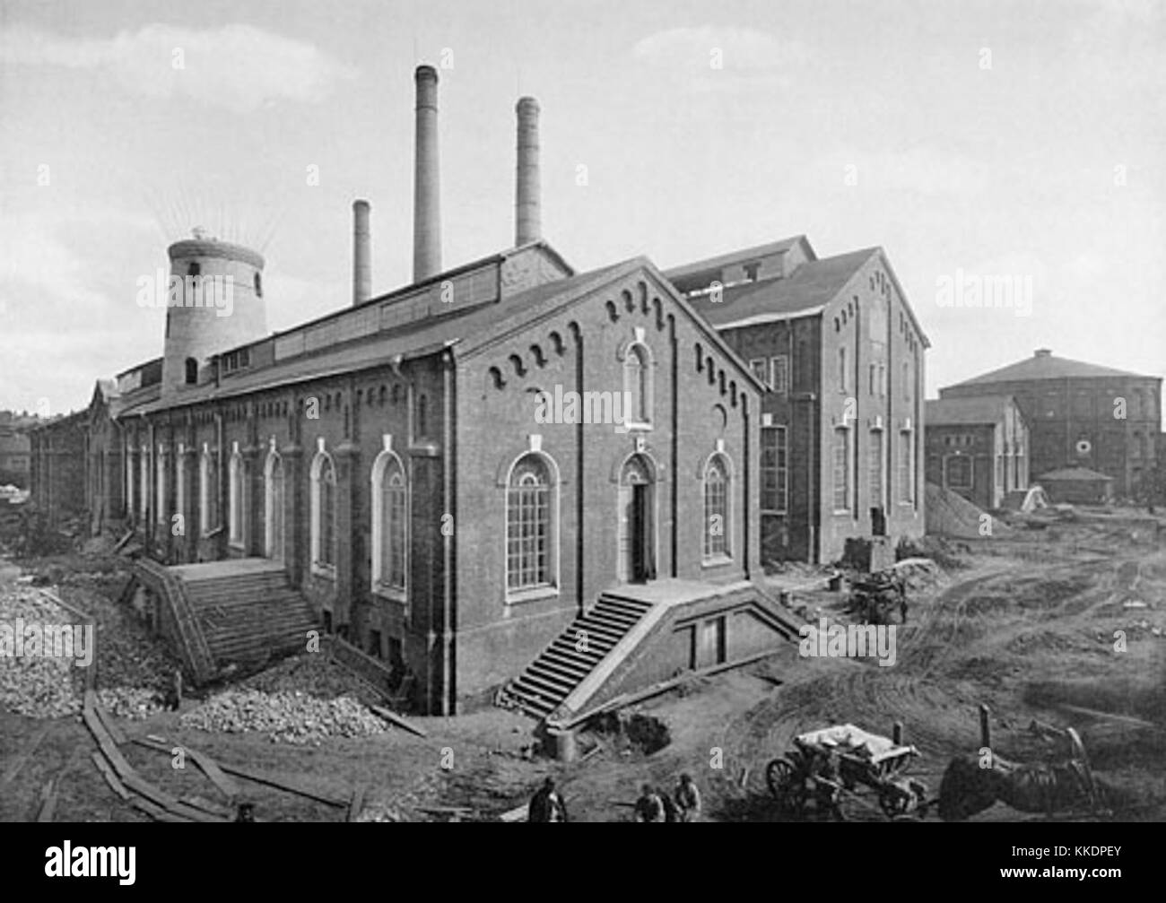 Old gas works Black and White Stock Photos & Images - Alamy