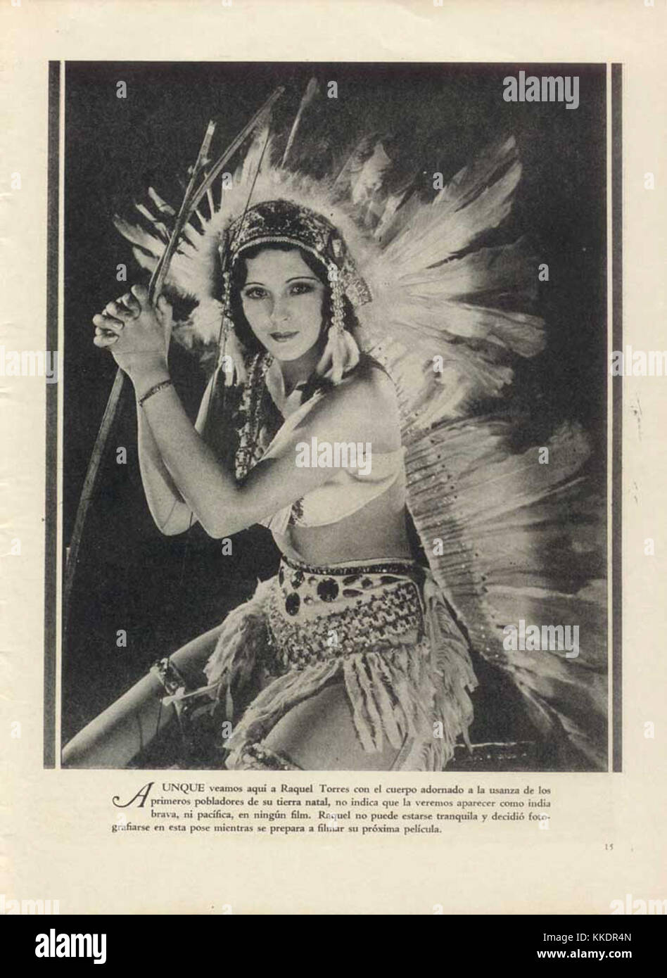 Raquel Torres Argentinean Magazine AD Stock Photo - Alamy