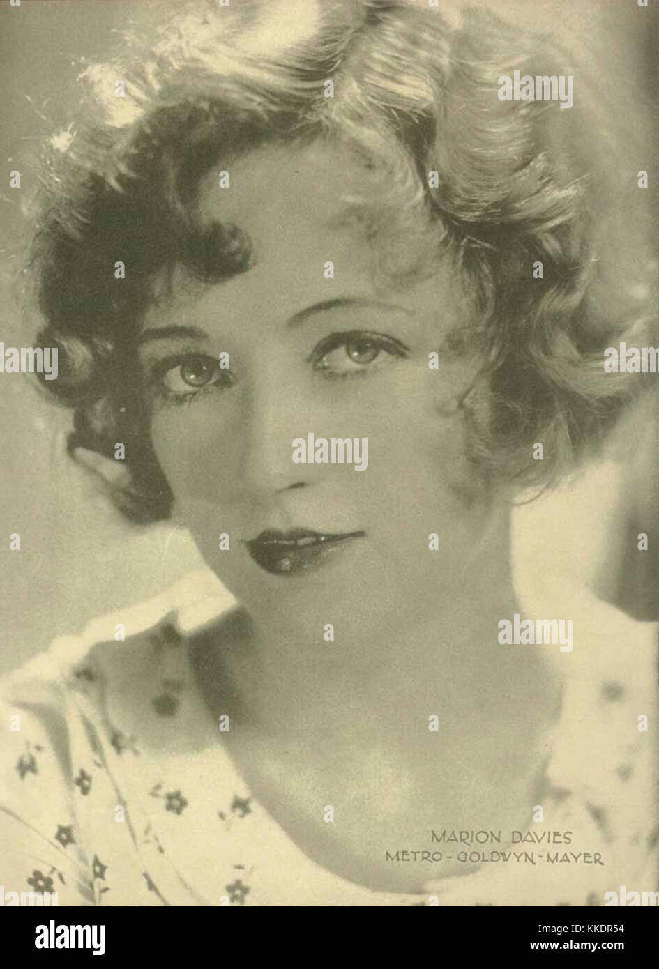 Marion Davies Argentinean Magazine AD Stock Photo - Alamy
