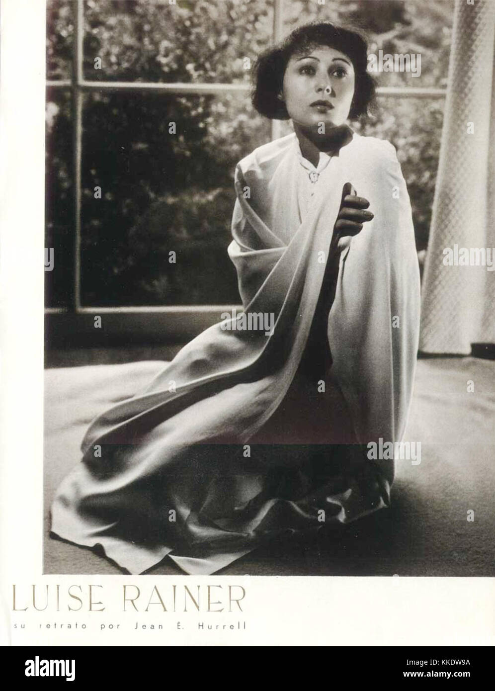 Luise Rainer Argentinean Magazine AD Stock Photo - Alamy