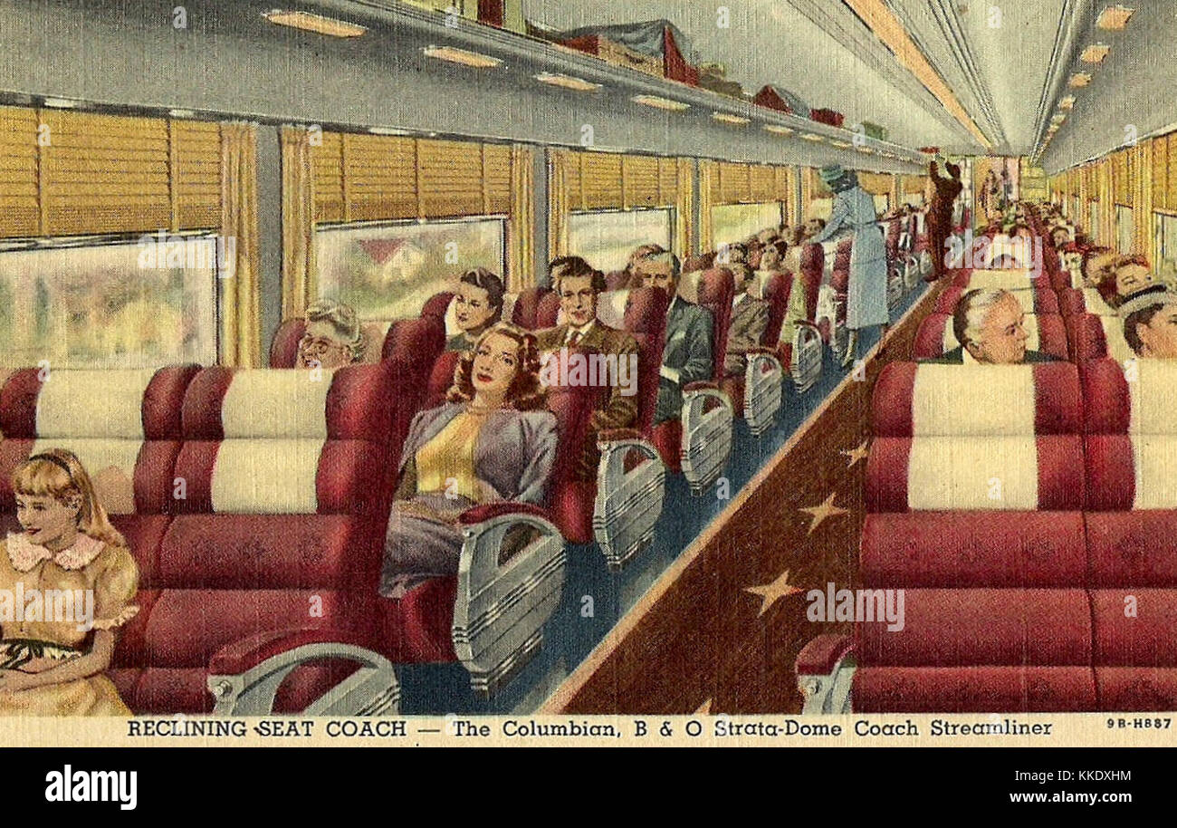 Columbian coach car Baltimore and Ohio railroad Stock Photo - Alamy