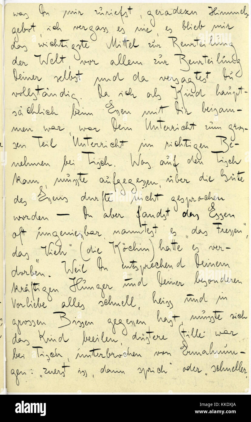 De Kafka Brief an den Vater 023 Stock Photo - Alamy