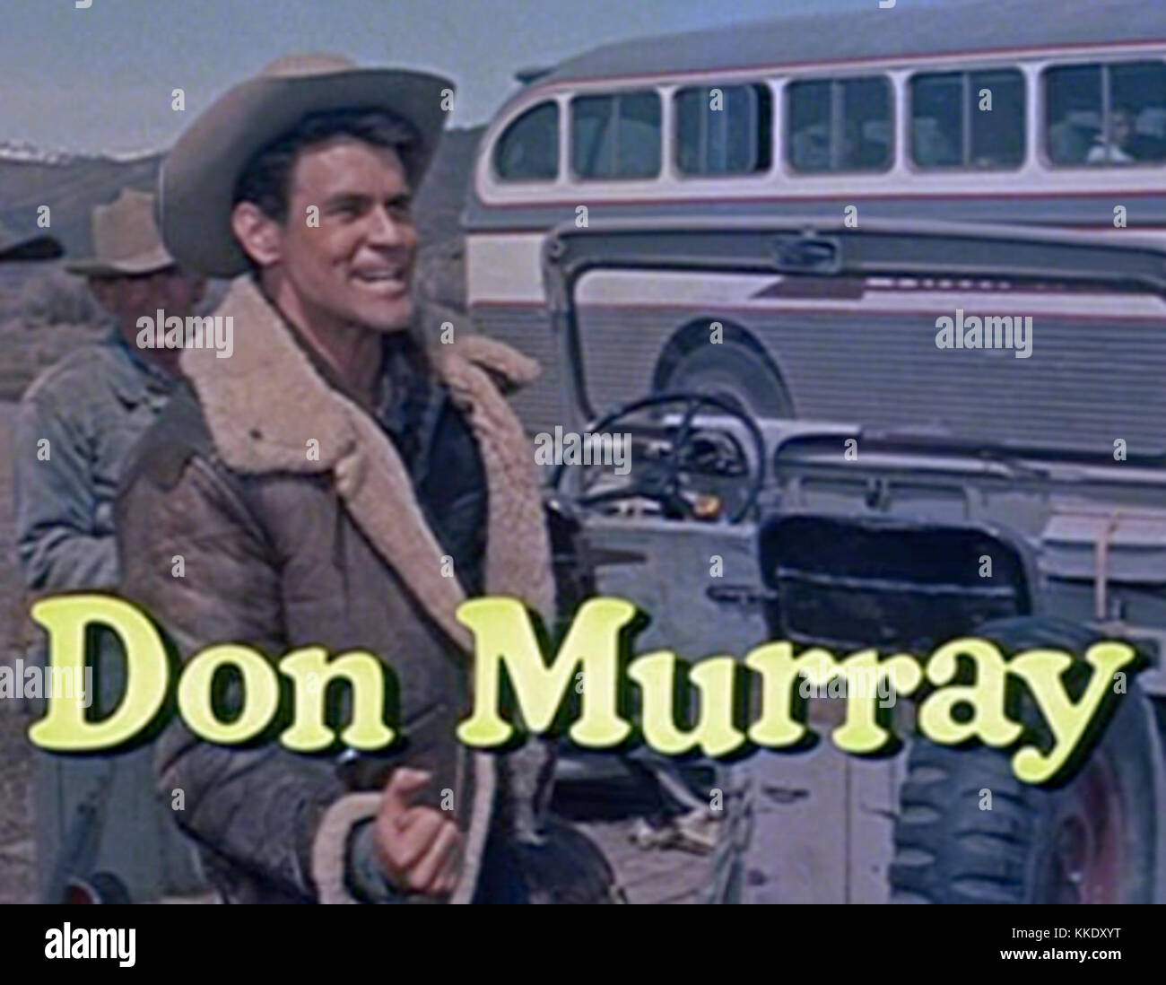 Don Murray in Bus Stop trailer cropped Stock Photo - Alamy