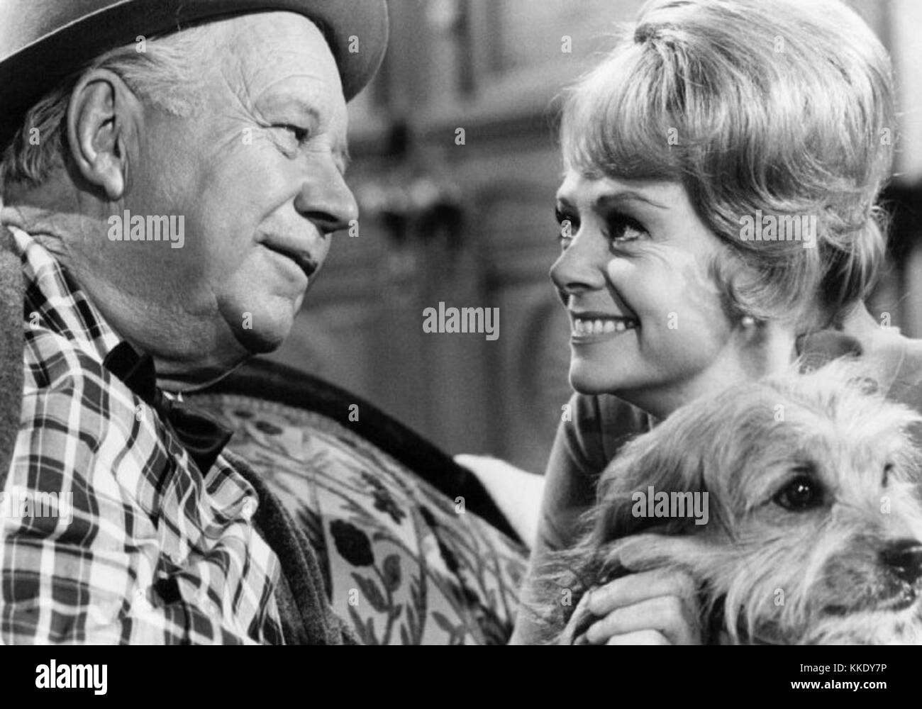 Edgar Buchanan and June Lockhart - Higgins 1969 Stock Photo - Alamy