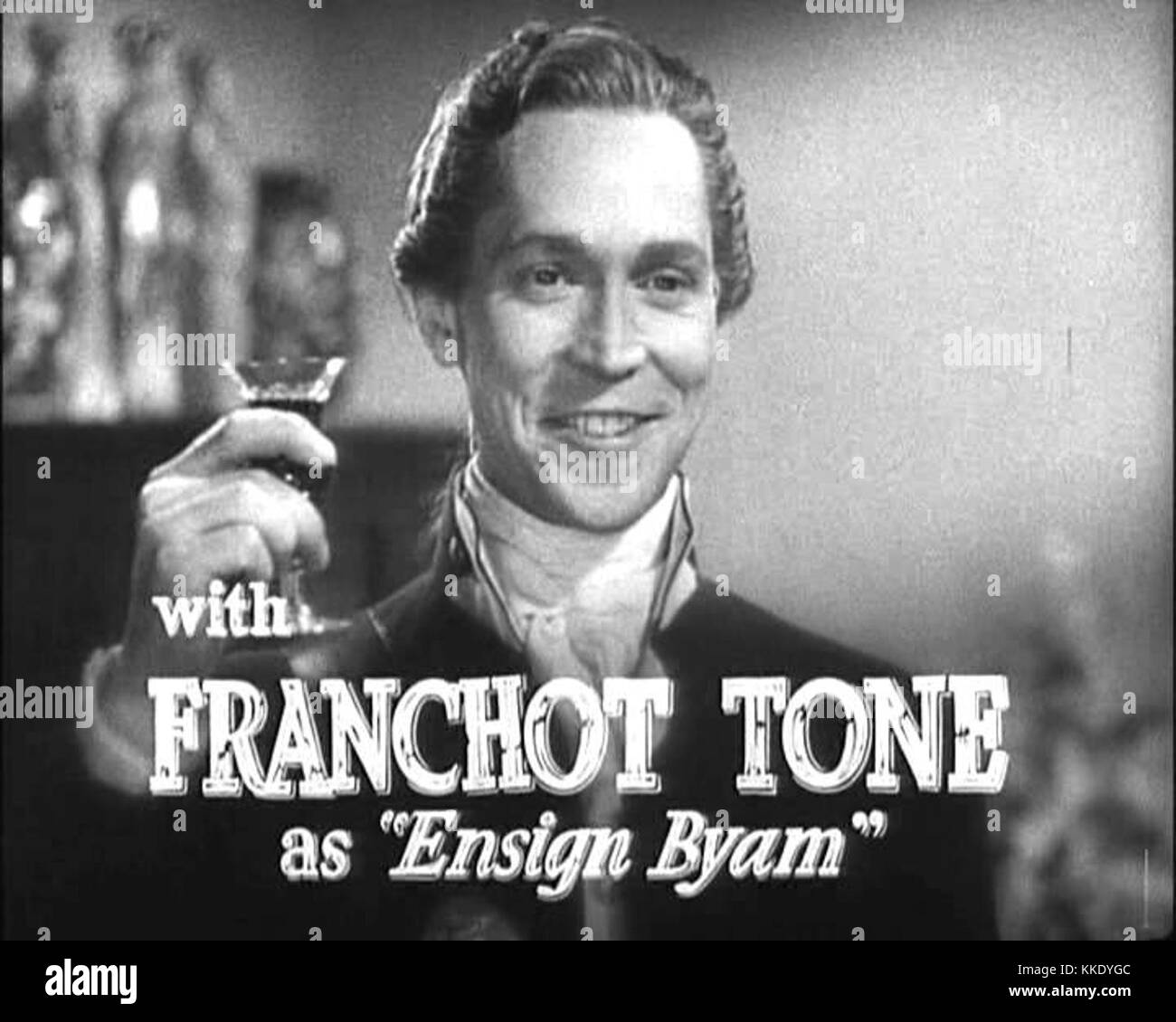 Franchot Tone in Mutiny on the Bounty trailer Stock Photo - Alamy