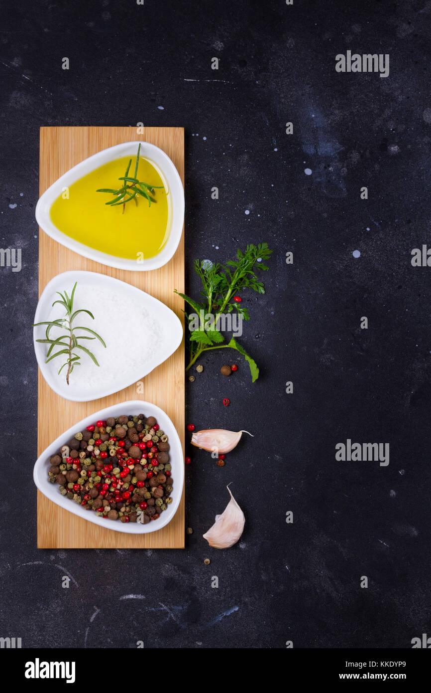Food background with spices Stock Photo - Alamy