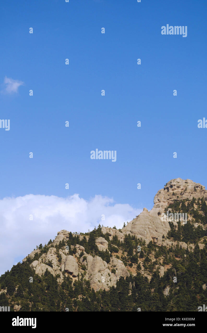 mountain top with Huge rock face Stock Photo - Alamy