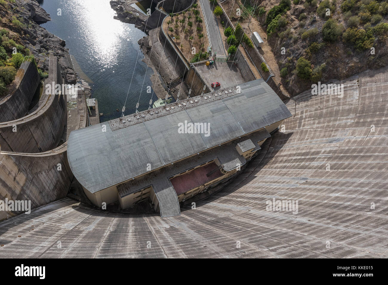 Hydroelectric dam of Castelo de Bode. Portugal Stock Photo - Alamy