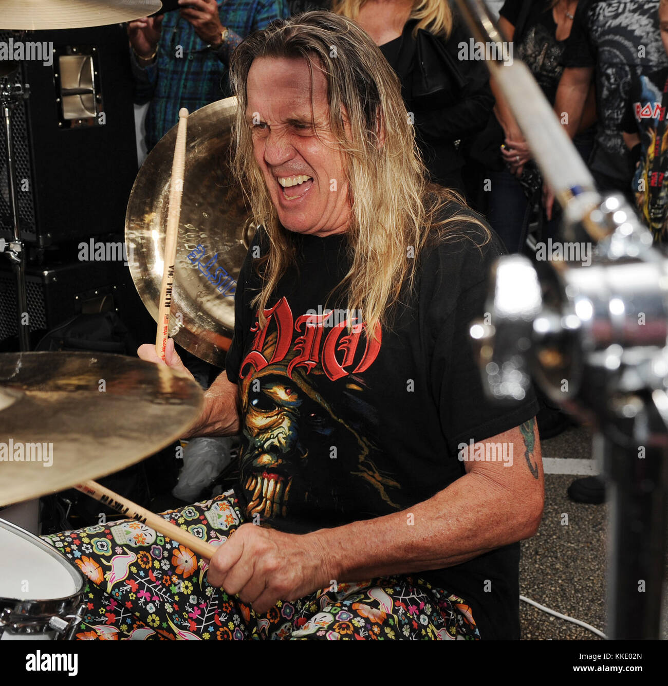 COCONUT CREEK, FL - DECEMBER 05: Nicko McBrain of Iron Maiden performs ...