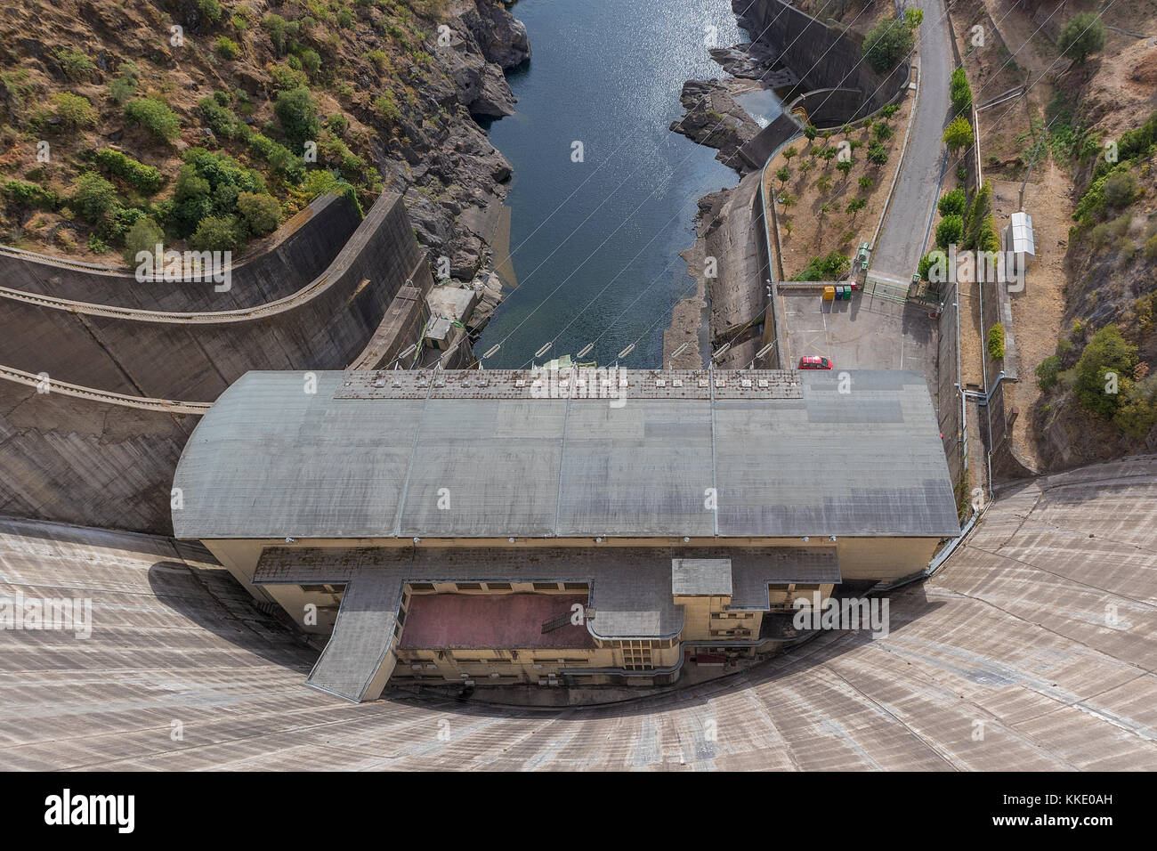 Hydroelectric dam of Castelo de Bode. Portugal Stock Photo - Alamy
