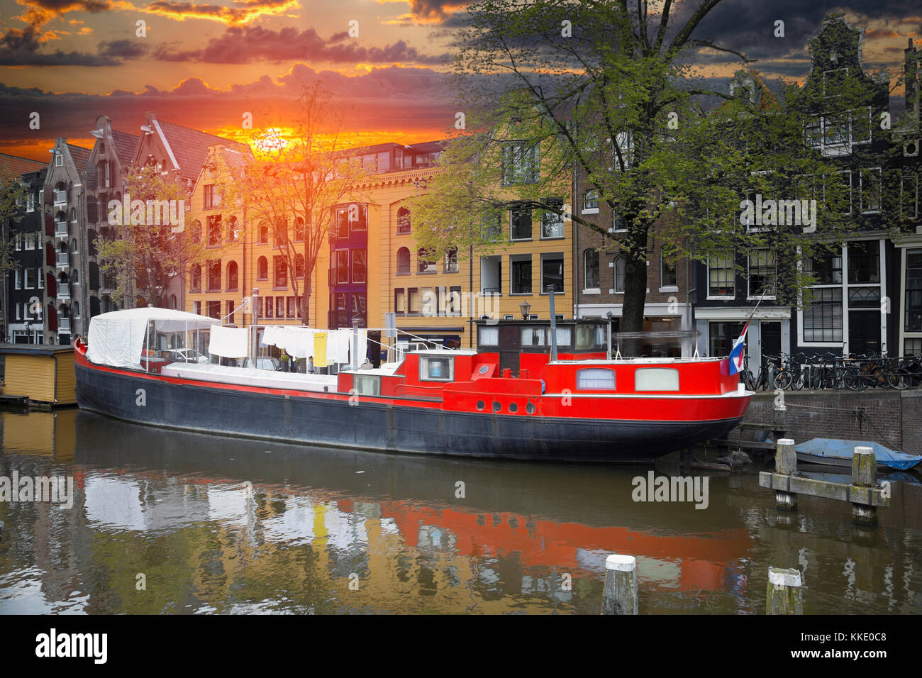 Traditional old buildings in Amsterdam, the Netherlands Stock Photo - Alamy