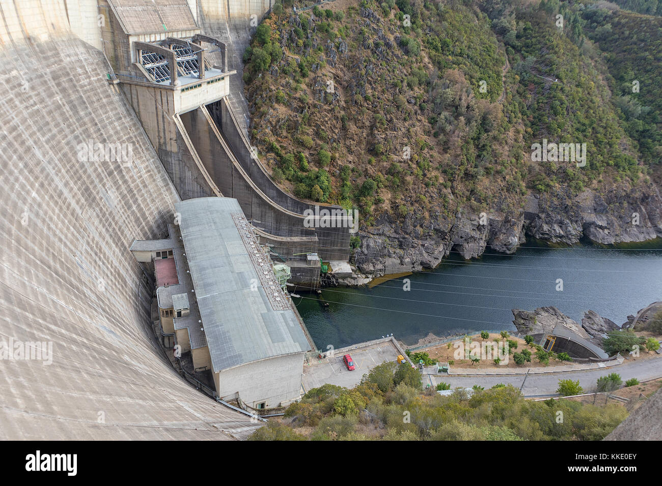 Hydroelectric dam of Castelo de Bode. Portugal Stock Photo - Alamy