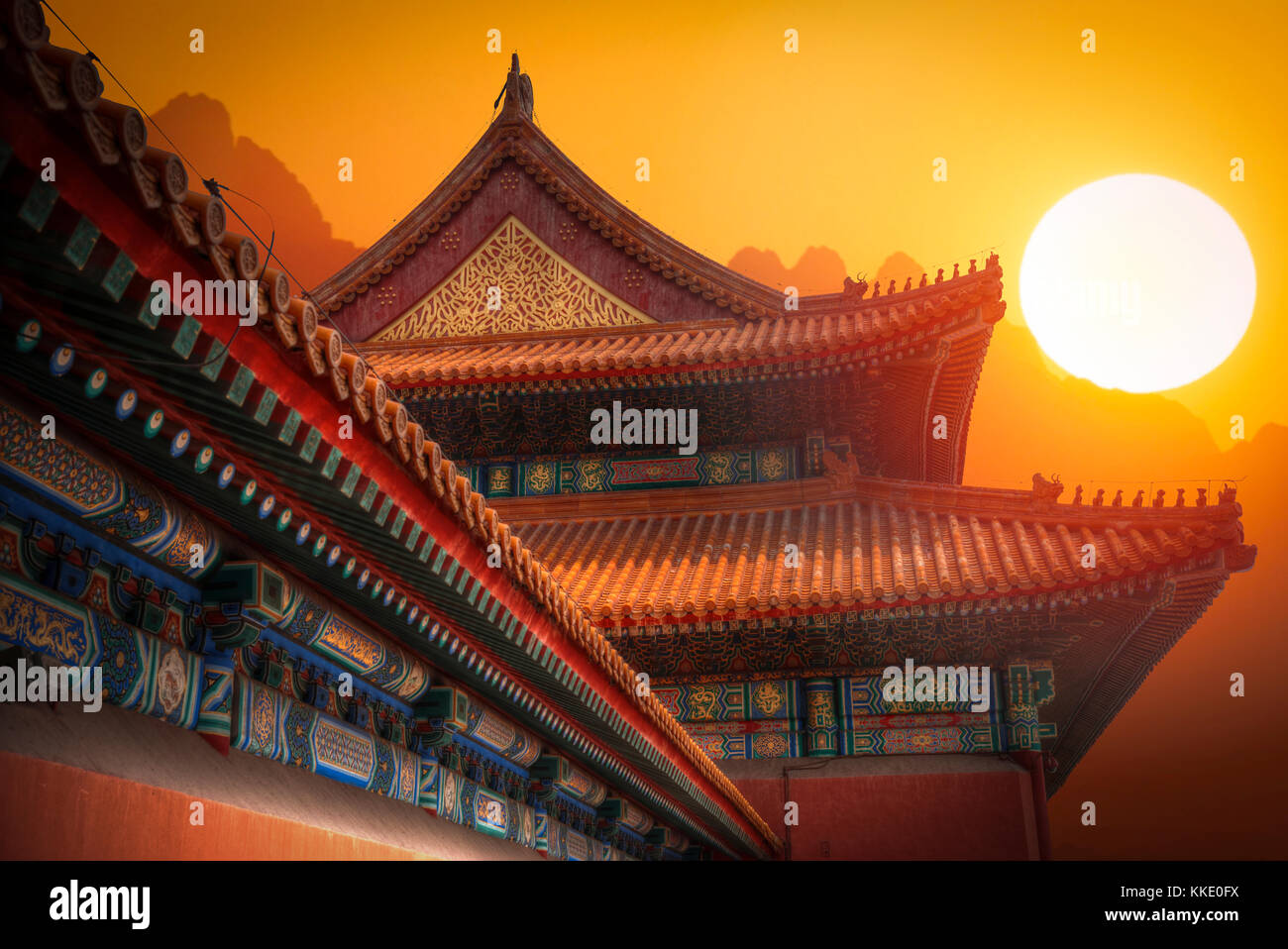 Summer Imperial Palace on the outskirts of Beijing. China Stock Photo ...