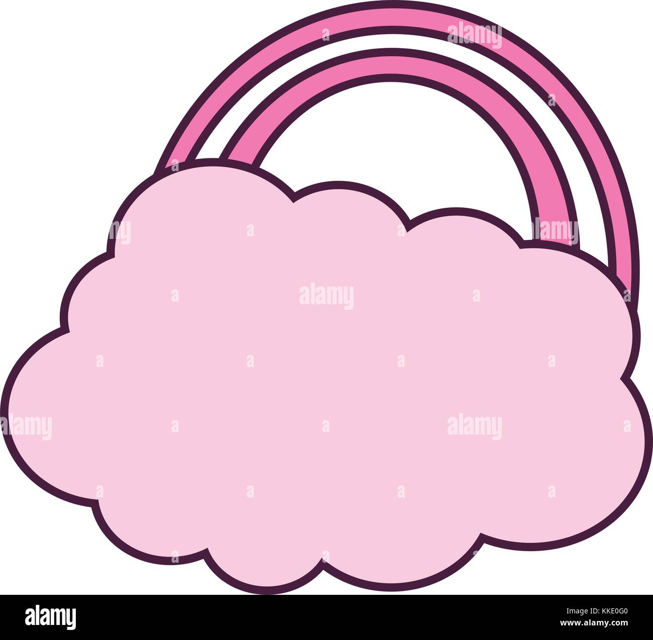 clouds and rainbow icon Stock Vector Image & Art - Alamy