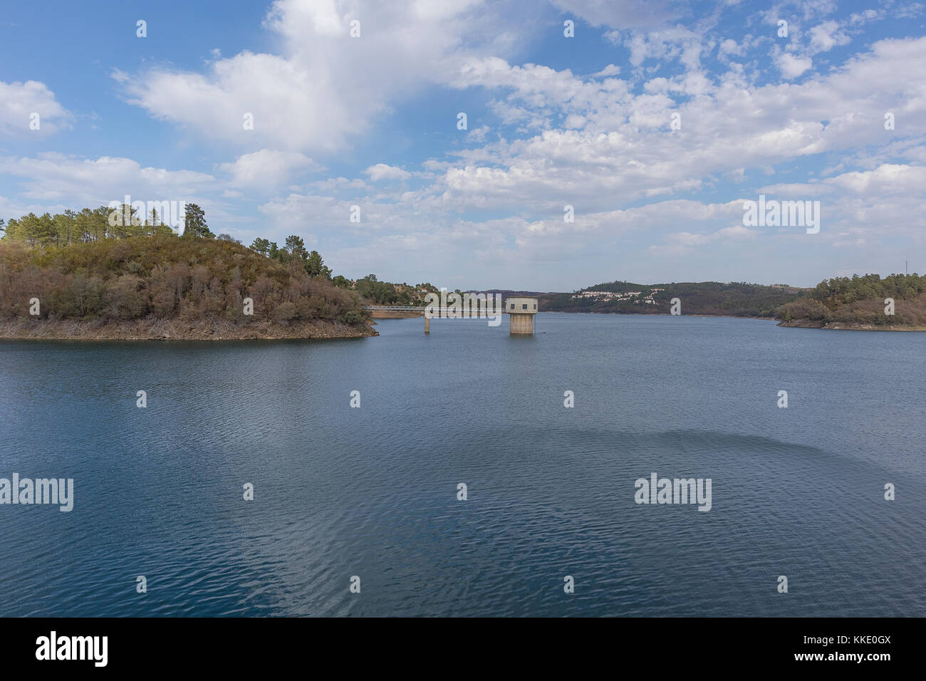 Hydroelectric dam of Castelo de Bode. Portugal Stock Photo - Alamy