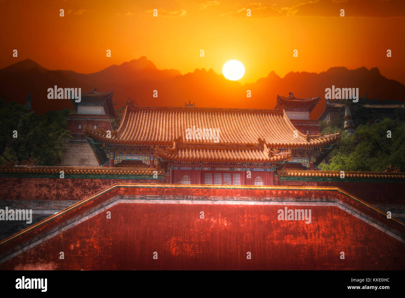 Summer Imperial Palace on the outskirts of Beijing. China Stock Photo ...