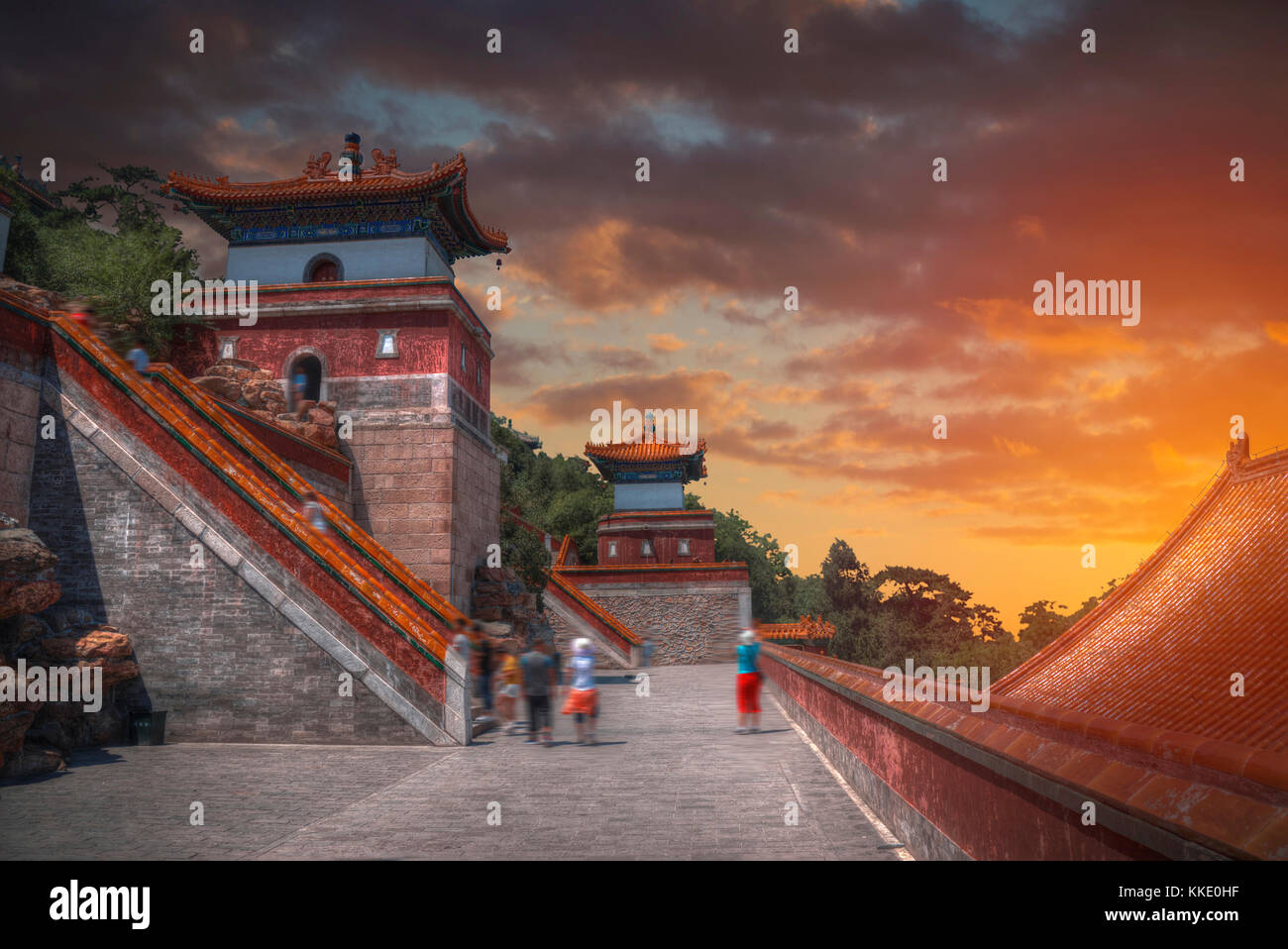 Summer Imperial Palace on the outskirts of Beijing. China Stock Photo ...