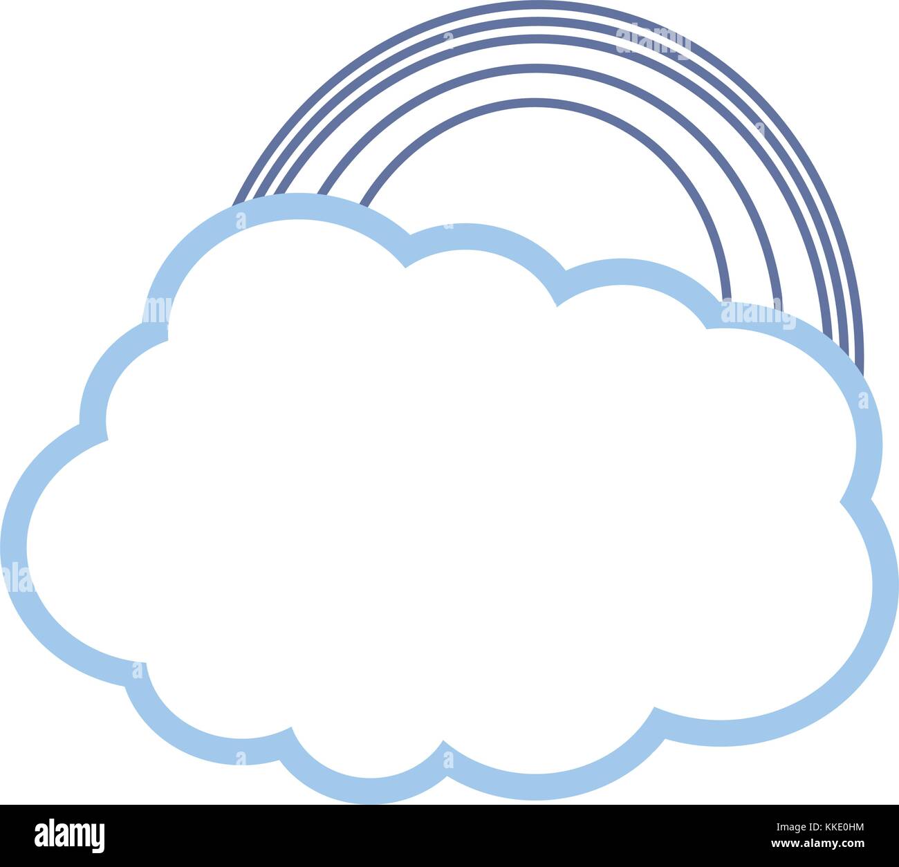 clouds and rainbow icon Stock Vector Image & Art - Alamy
