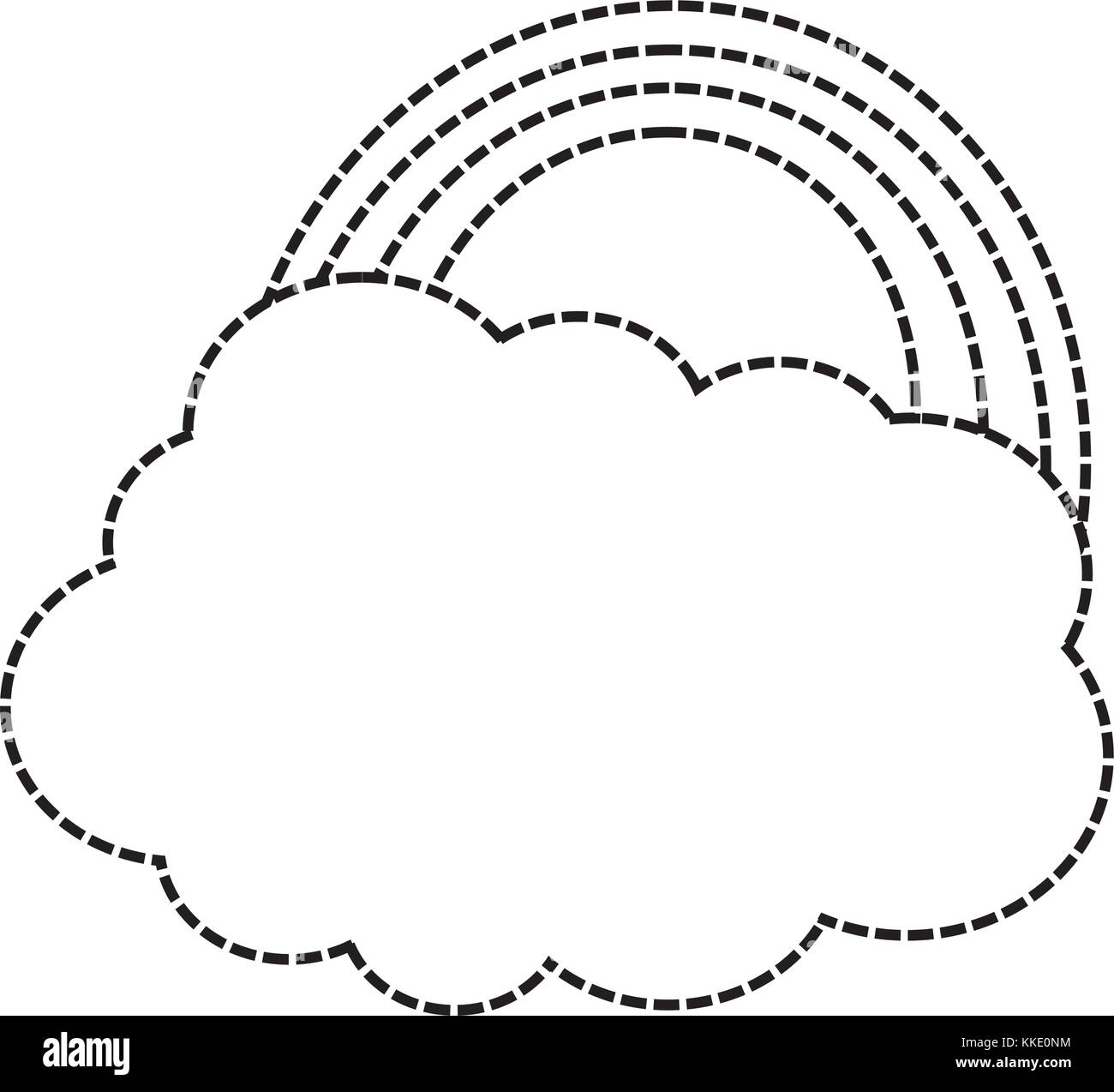 clouds and rainbow icon Stock Vector Image & Art - Alamy