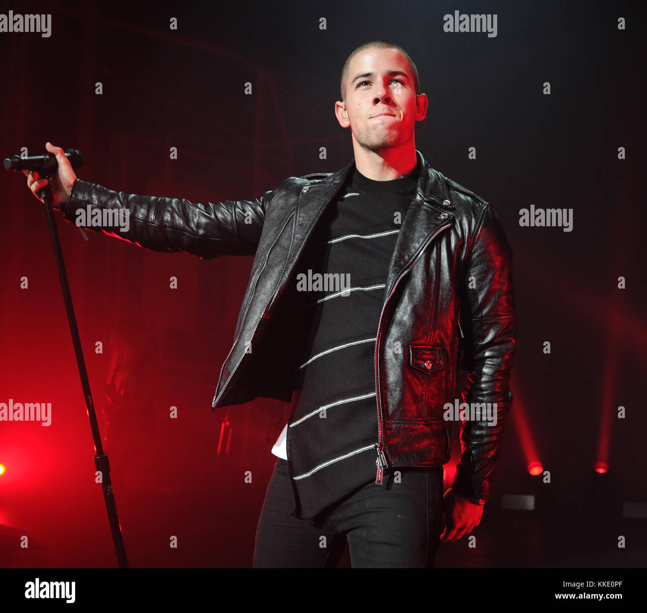 MIAMI BEACH, FL - SEPTEMBER 27: Nick Jonas performs at the Fillmore ...