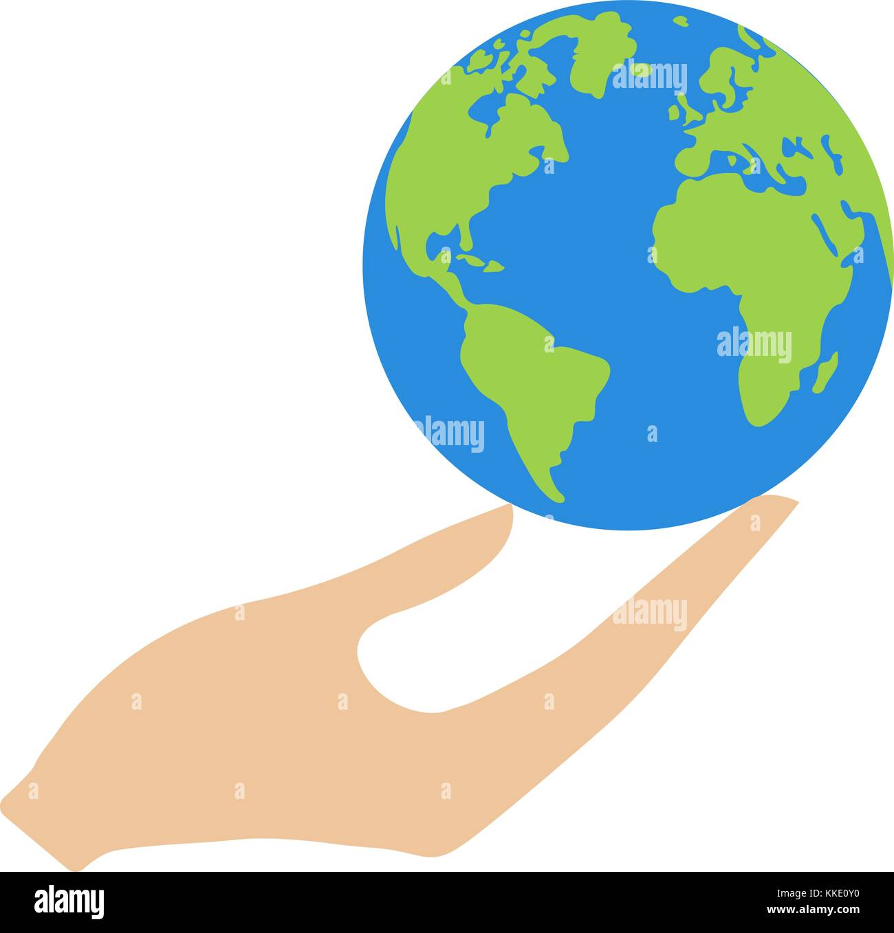 Earth in Hand Stock Vector Image & Art - Alamy