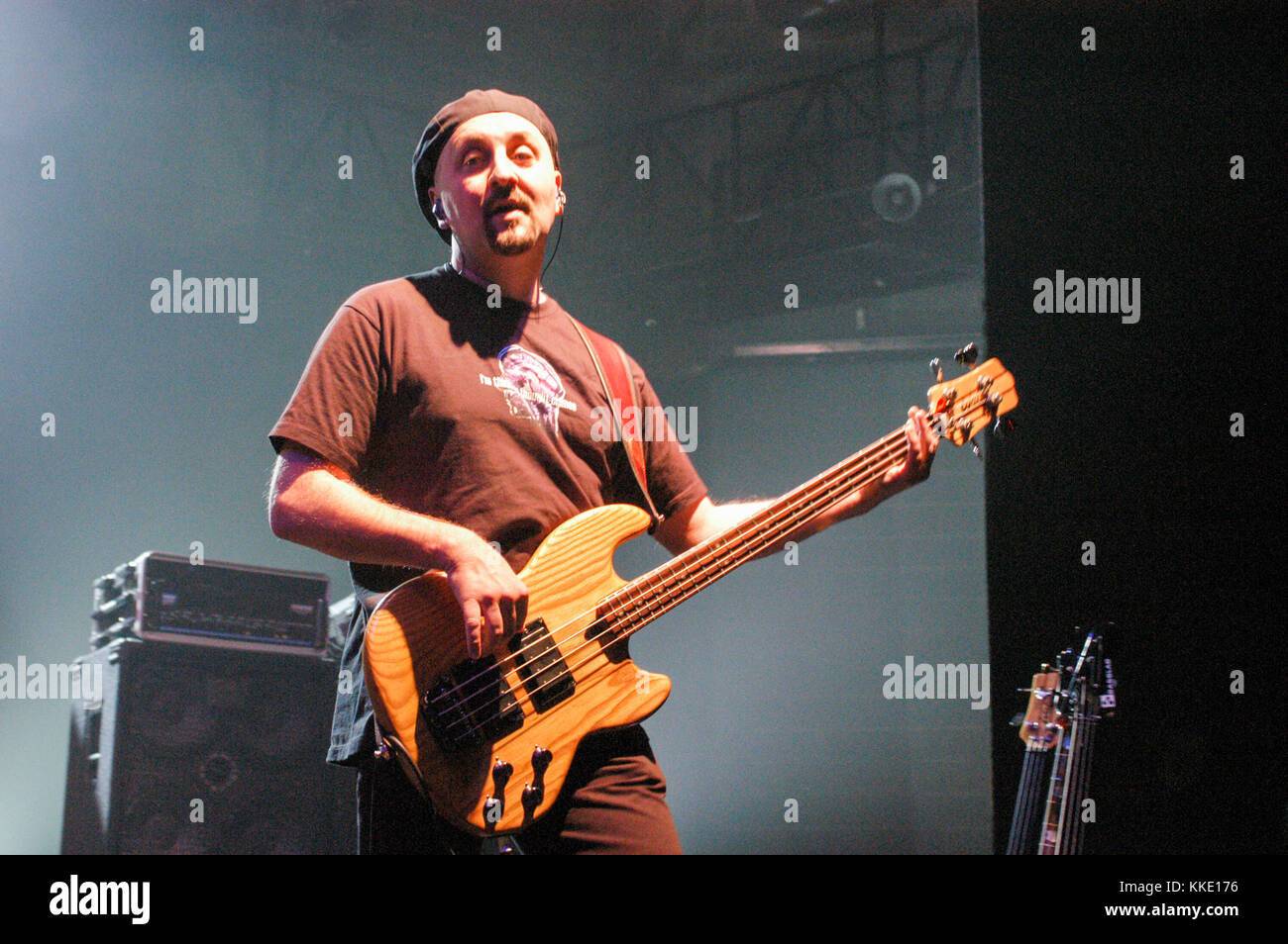 Milano, Italy - 4 November 2009: bass player Colin Edwin of progressive ...