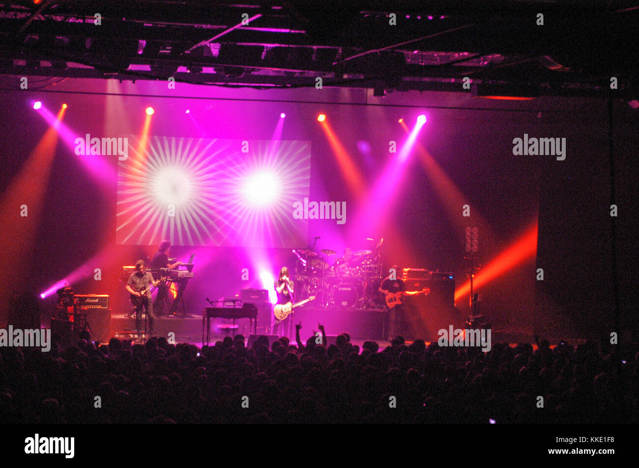 Milano, Italy - 4 November 2009: live concert of progressive rock band ...
