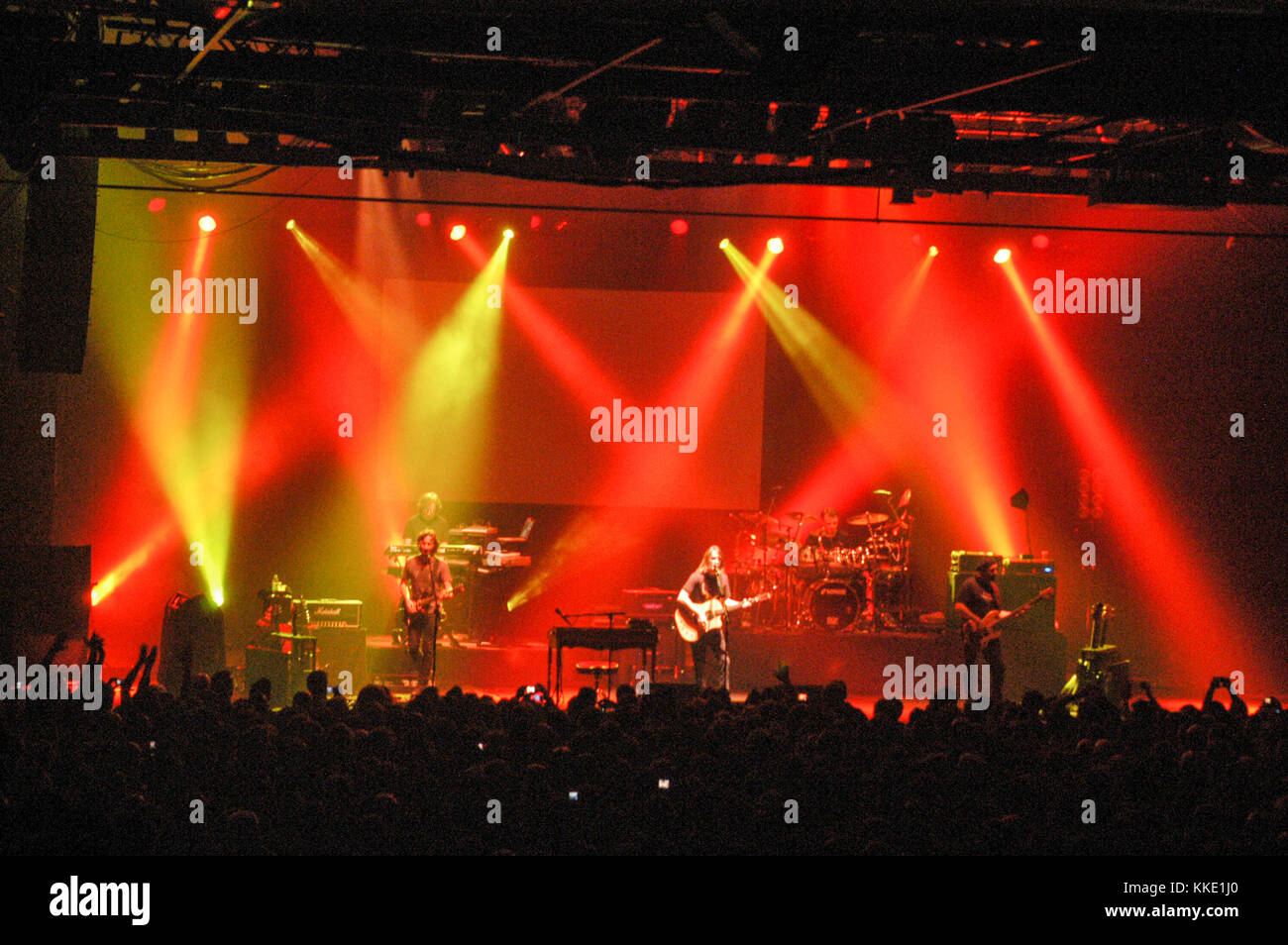 Milano, Italy - 4 November 2009: live concert of progressive rock band ...