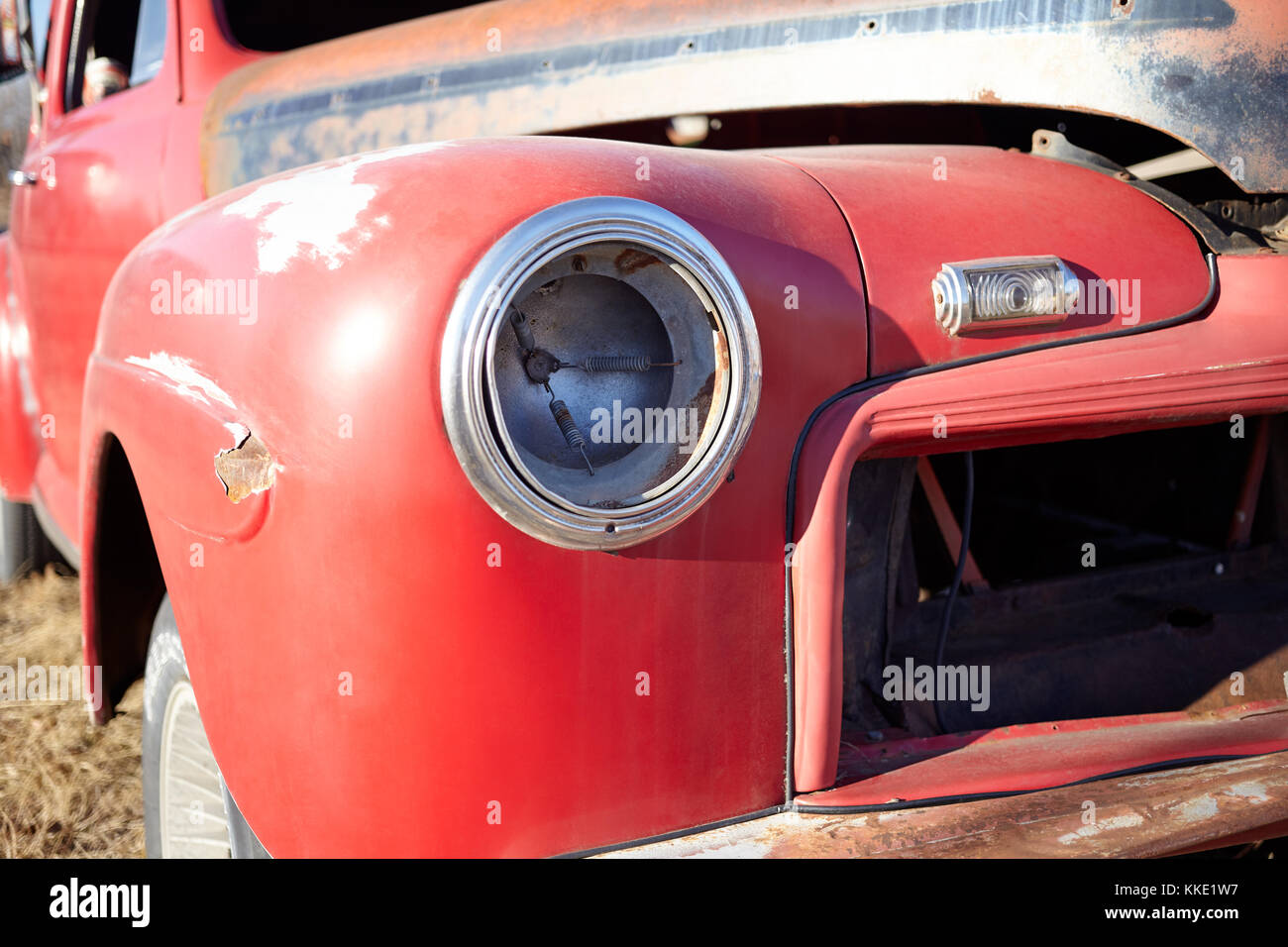 Wrecked pickup truck hi-res stock photography and images - Alamy