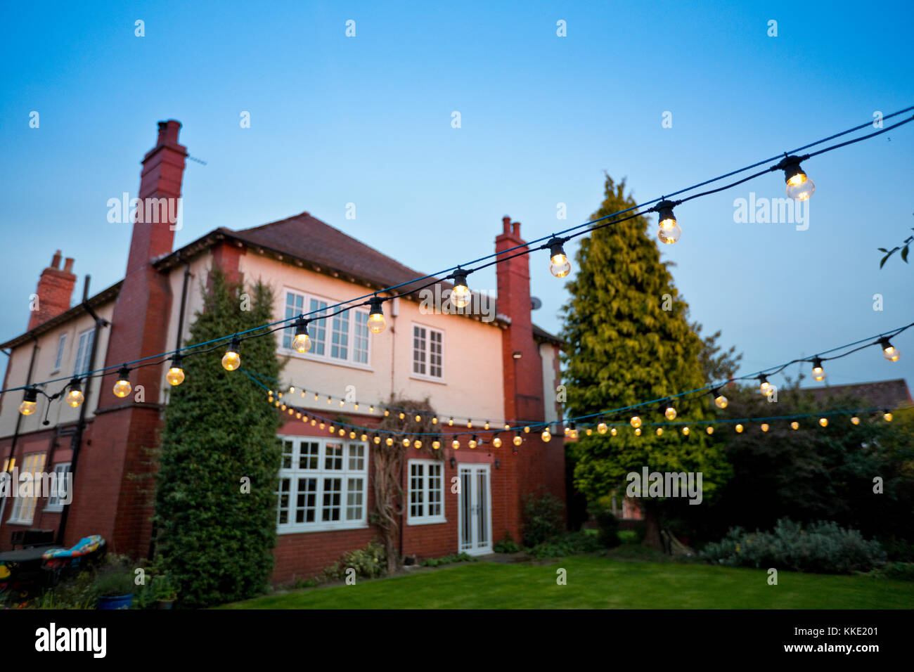 English back garden night hi-res stock photography and images - Alamy