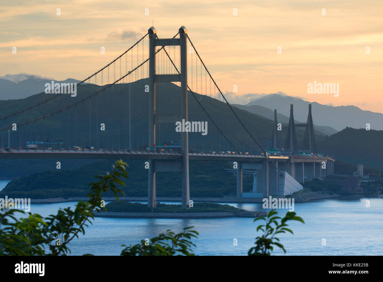 Tsing Ma Bridge, Tsing Yi, Hong Kong, China Stock Photo - Alamy