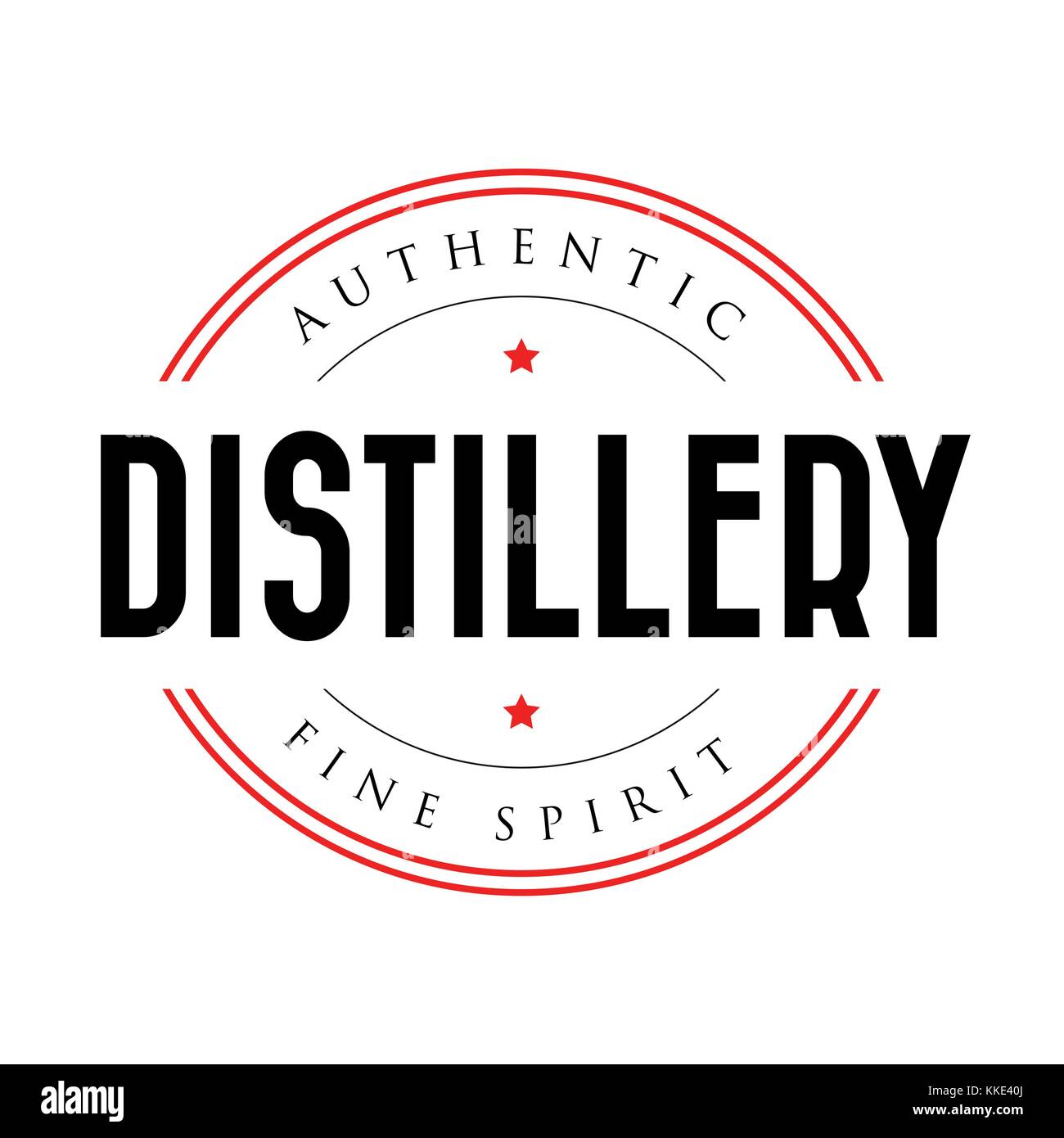 Authentic Distillery vintage stamp logo vector Stock Vector Image & Art ...