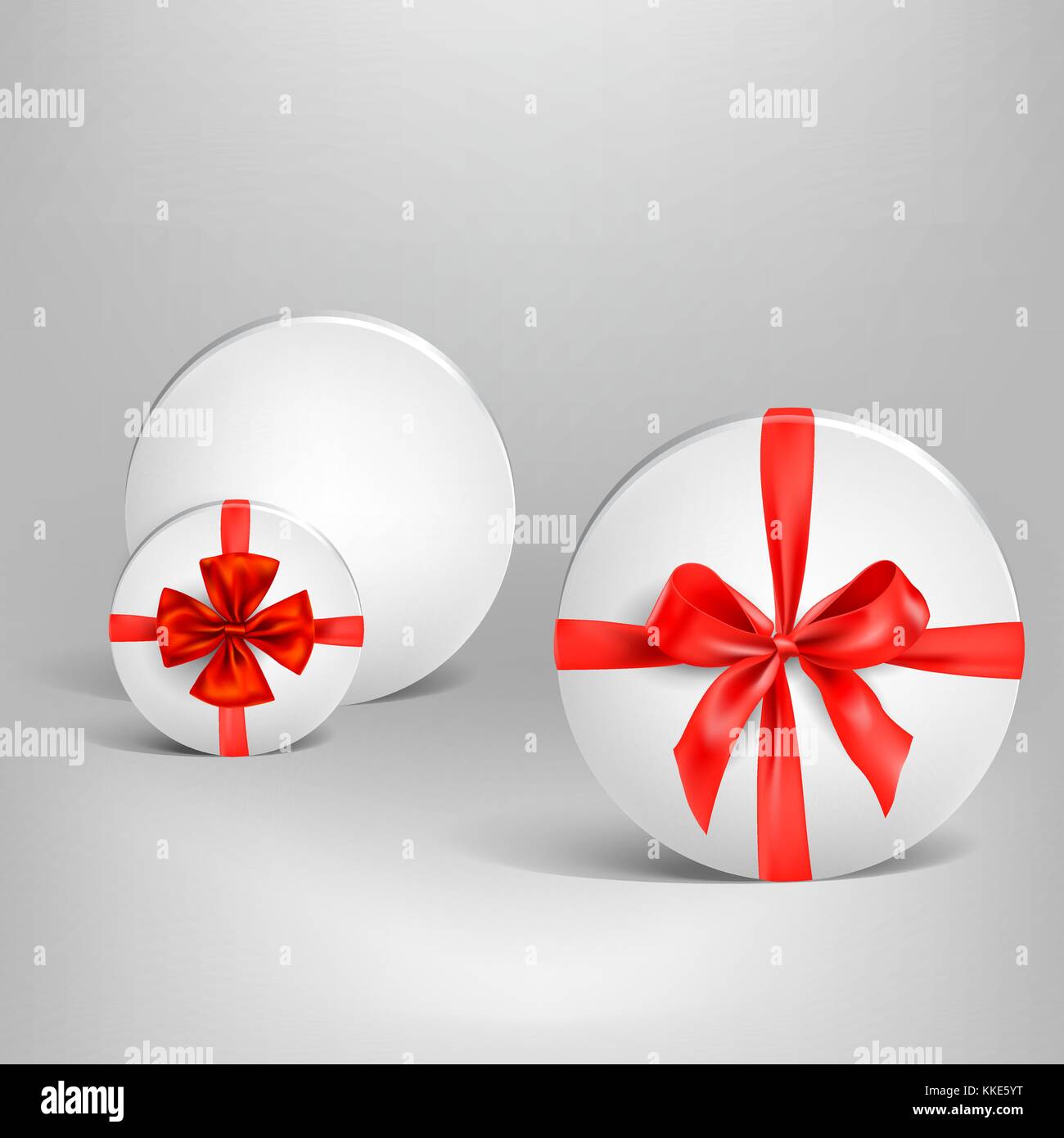 Gift box red ribbon happy Stock Vector Images - Alamy