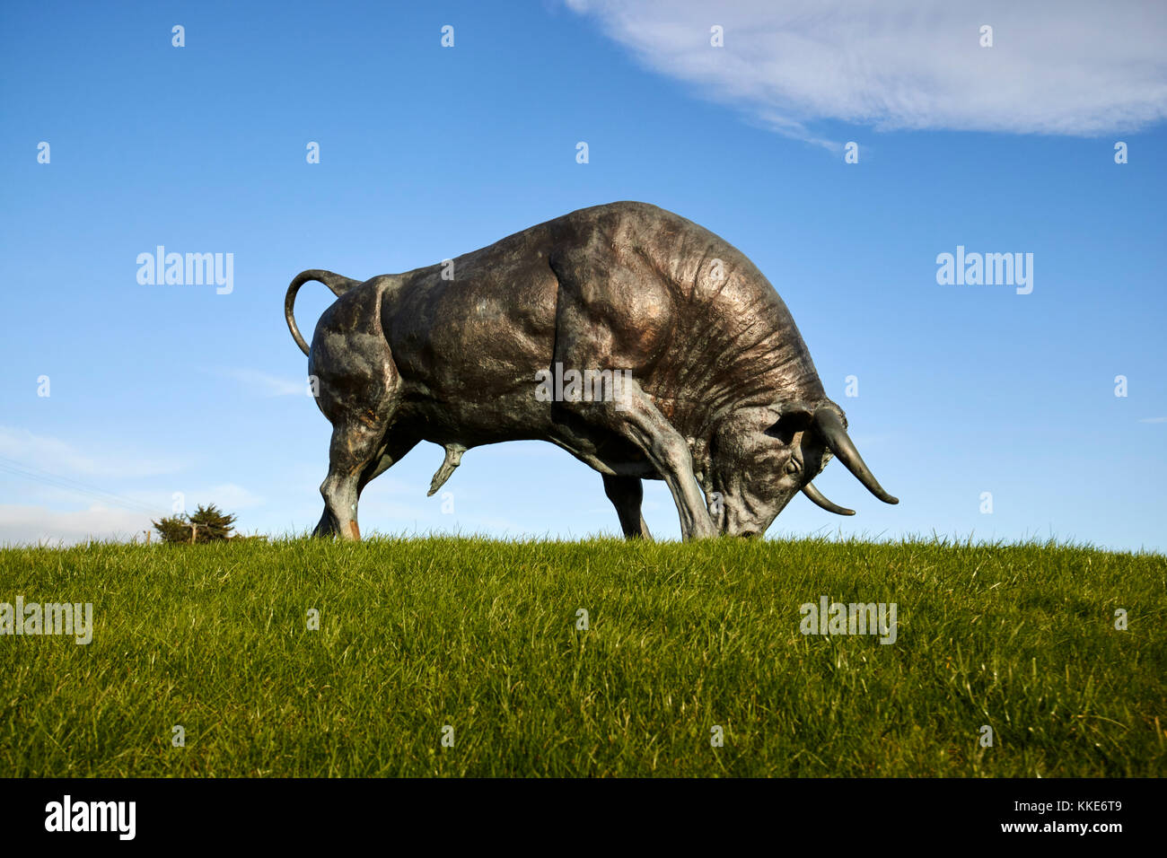 brown bull of cooley statue county louth republic of ireland Stock ...
