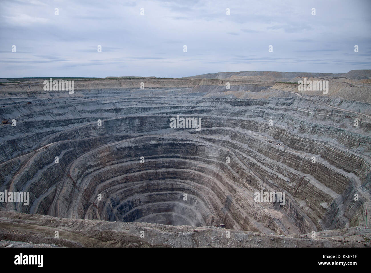 Aerial view of open cast mine hi-res stock photography and images - Alamy