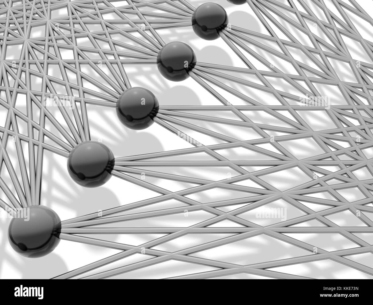 Neural network brain Black and White Stock Photos & Images - Alamy