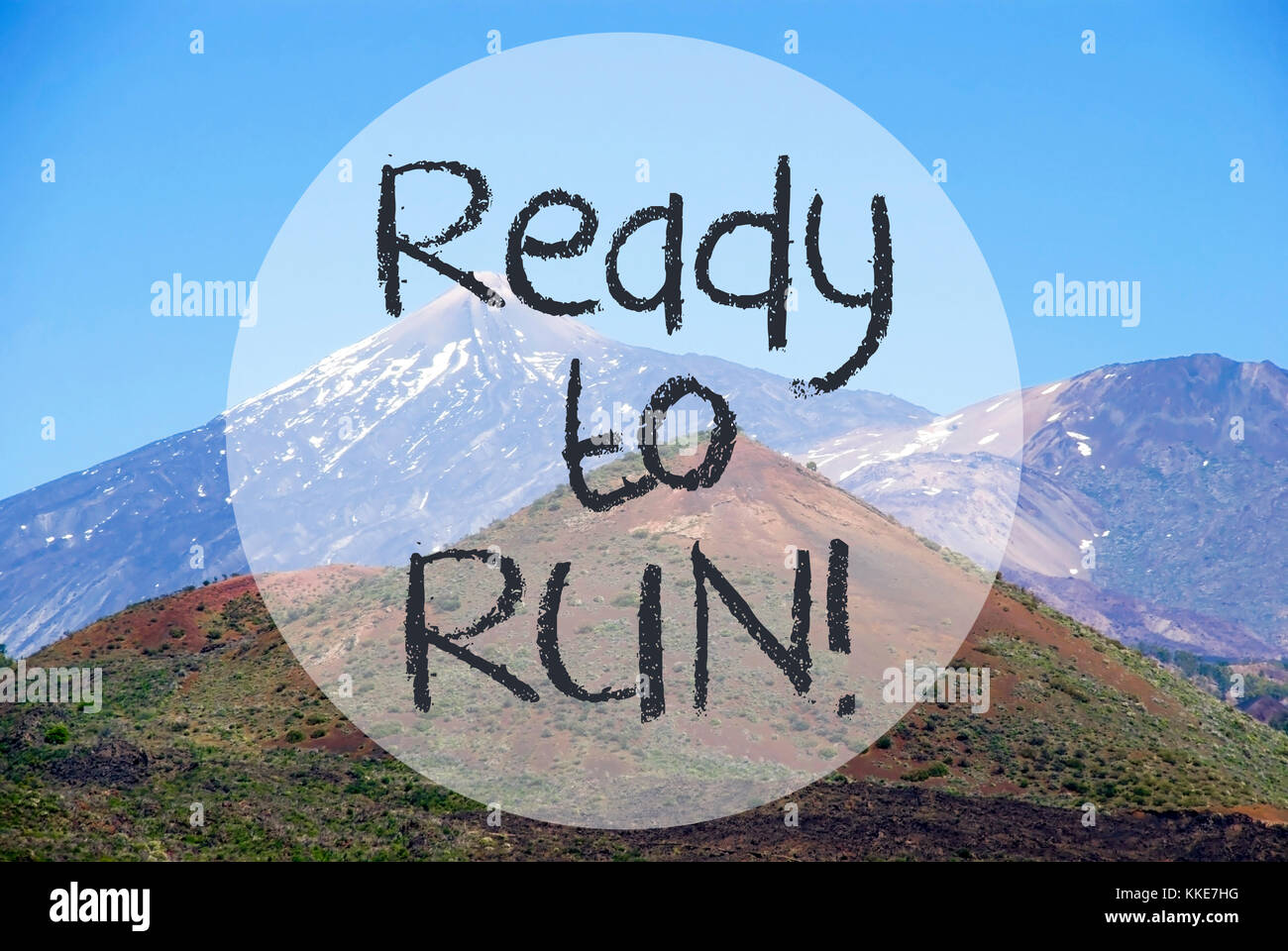Vulcano Mountain, Text Ready To Run Stock Photo - Alamy